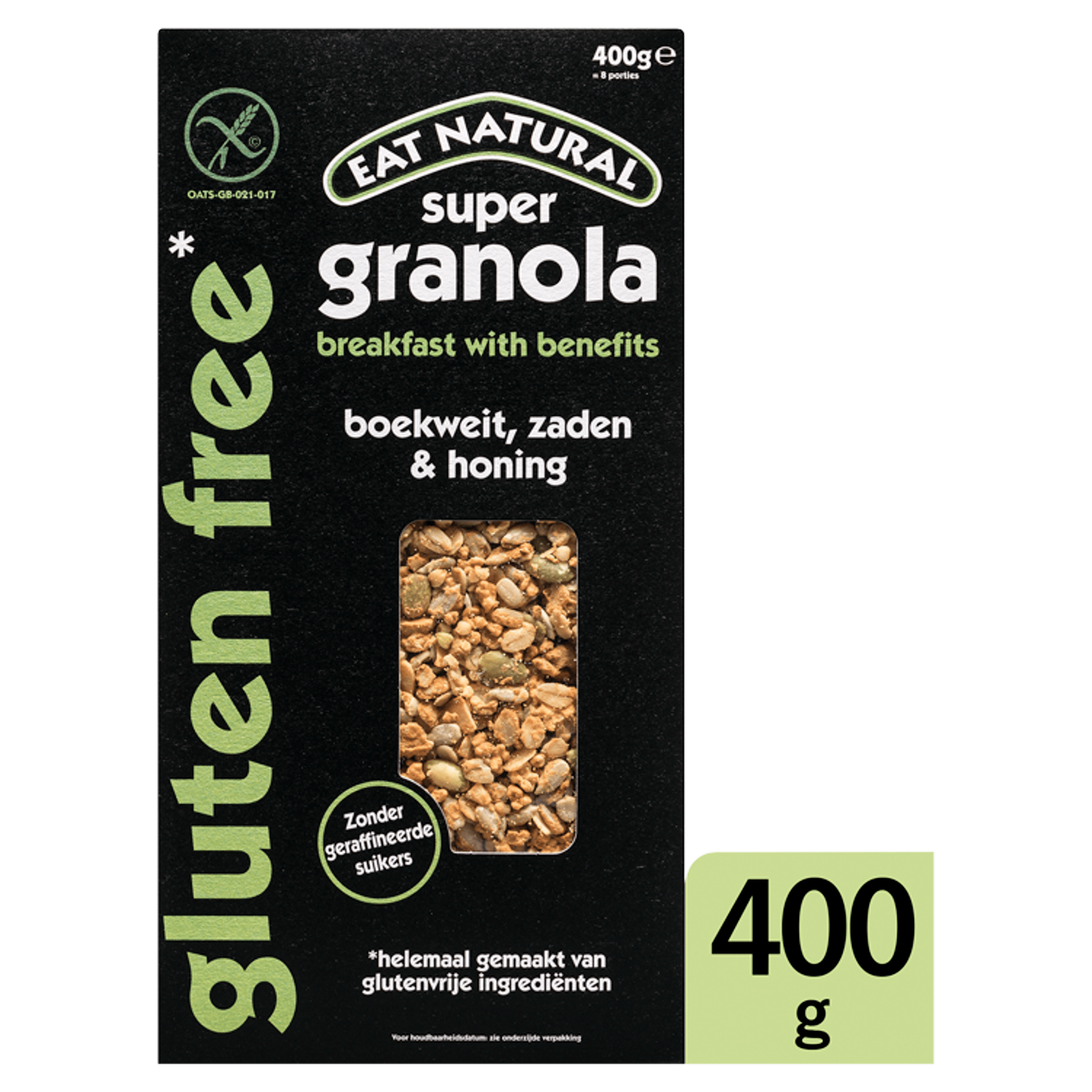 Eat Natural Super granola boekweit glutenvrij Per Doos 400 g
