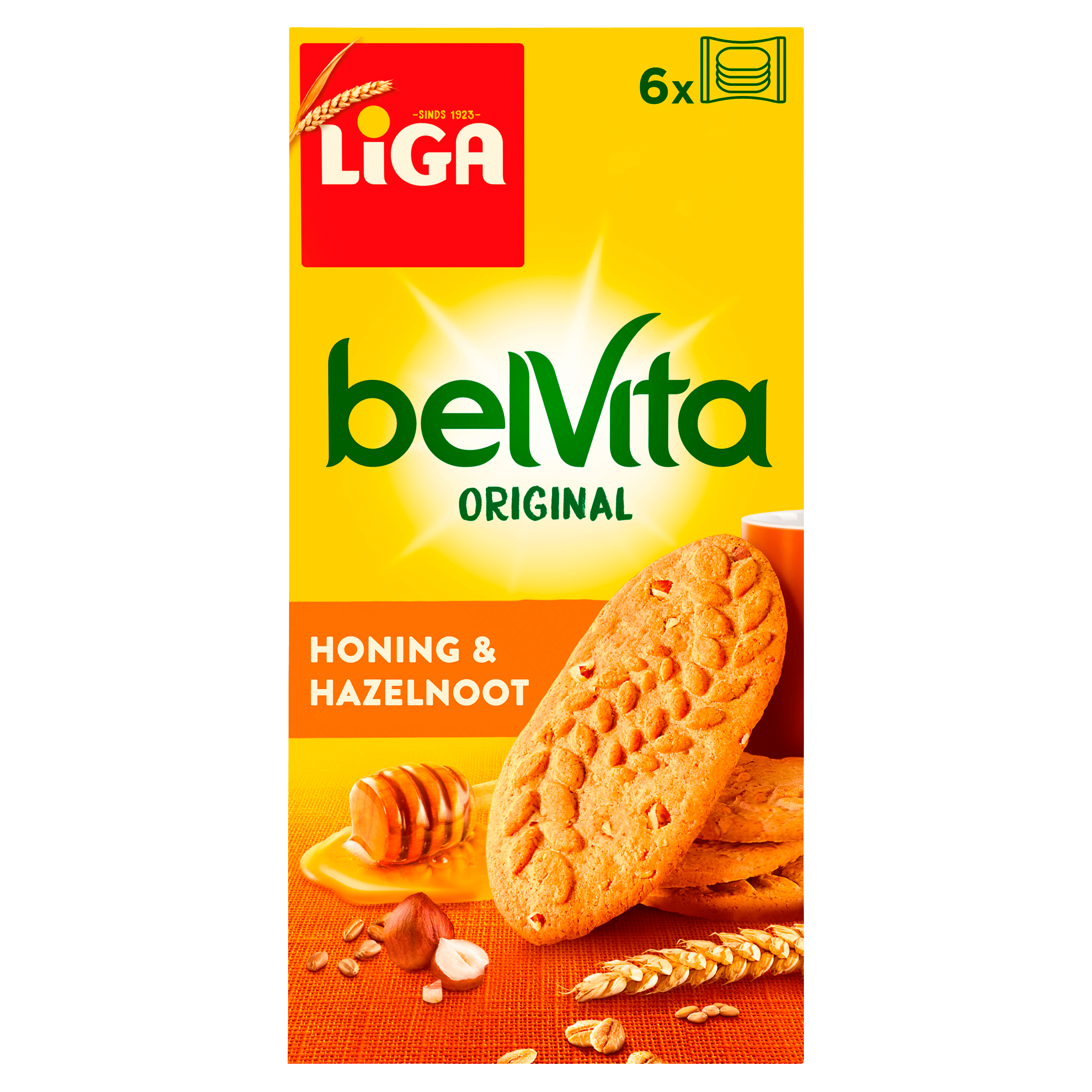 Liga BelVita koekjes honing en hazelnoot Per Pak 300 g
