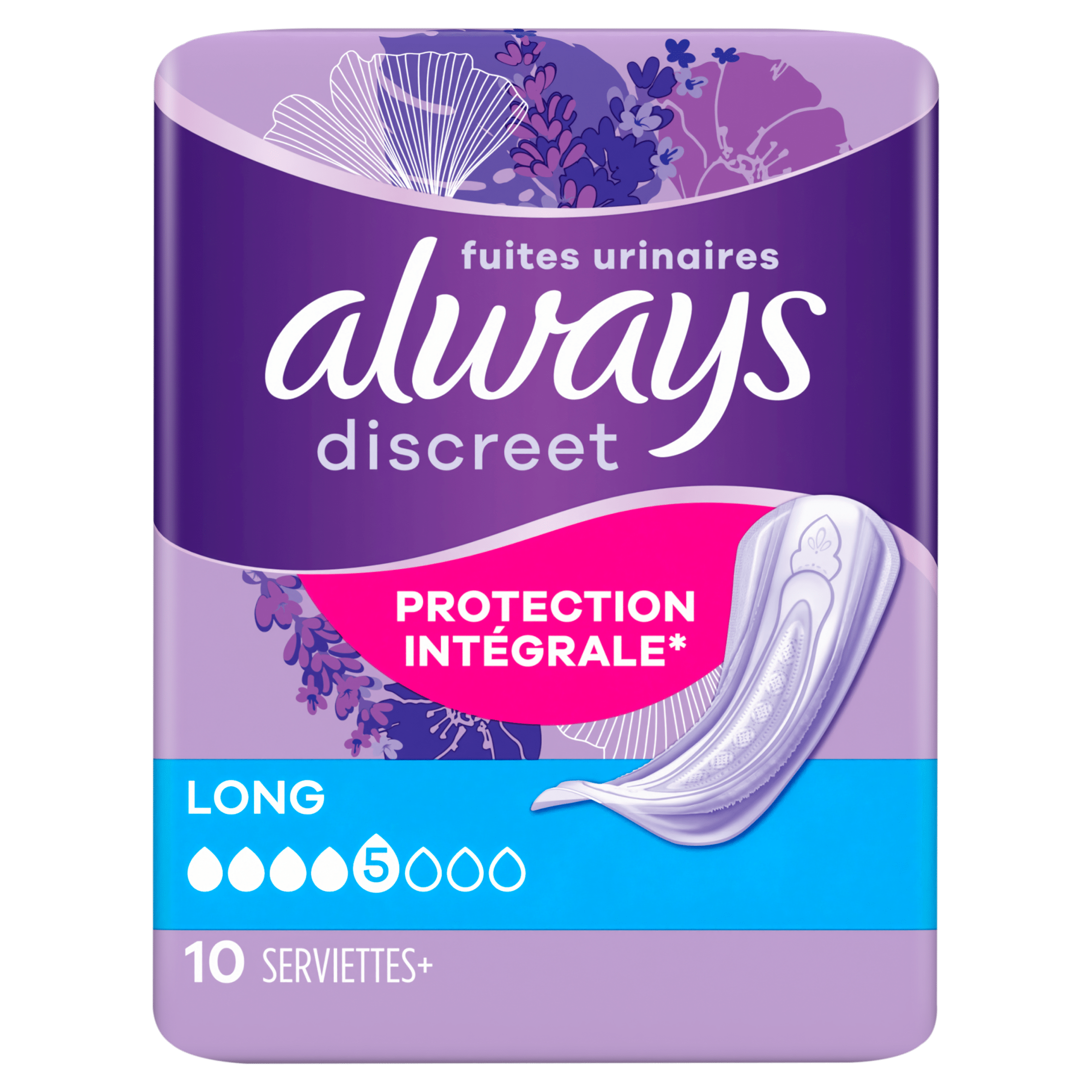 Always Discreet maandverband plus long Per Zak 10 st