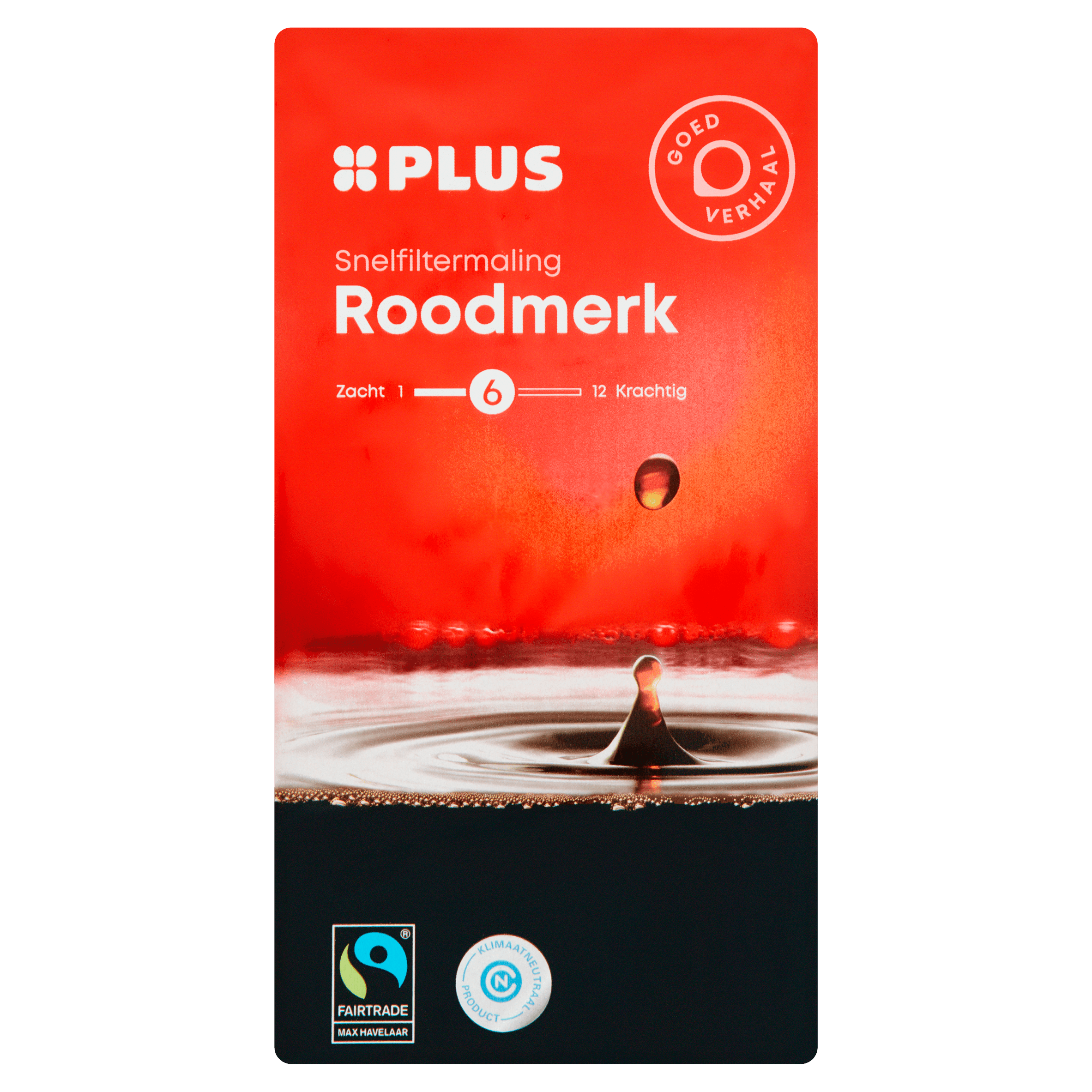 PLUS Roodmerk Filterkoffie Fairtrade Per Pak 500 g