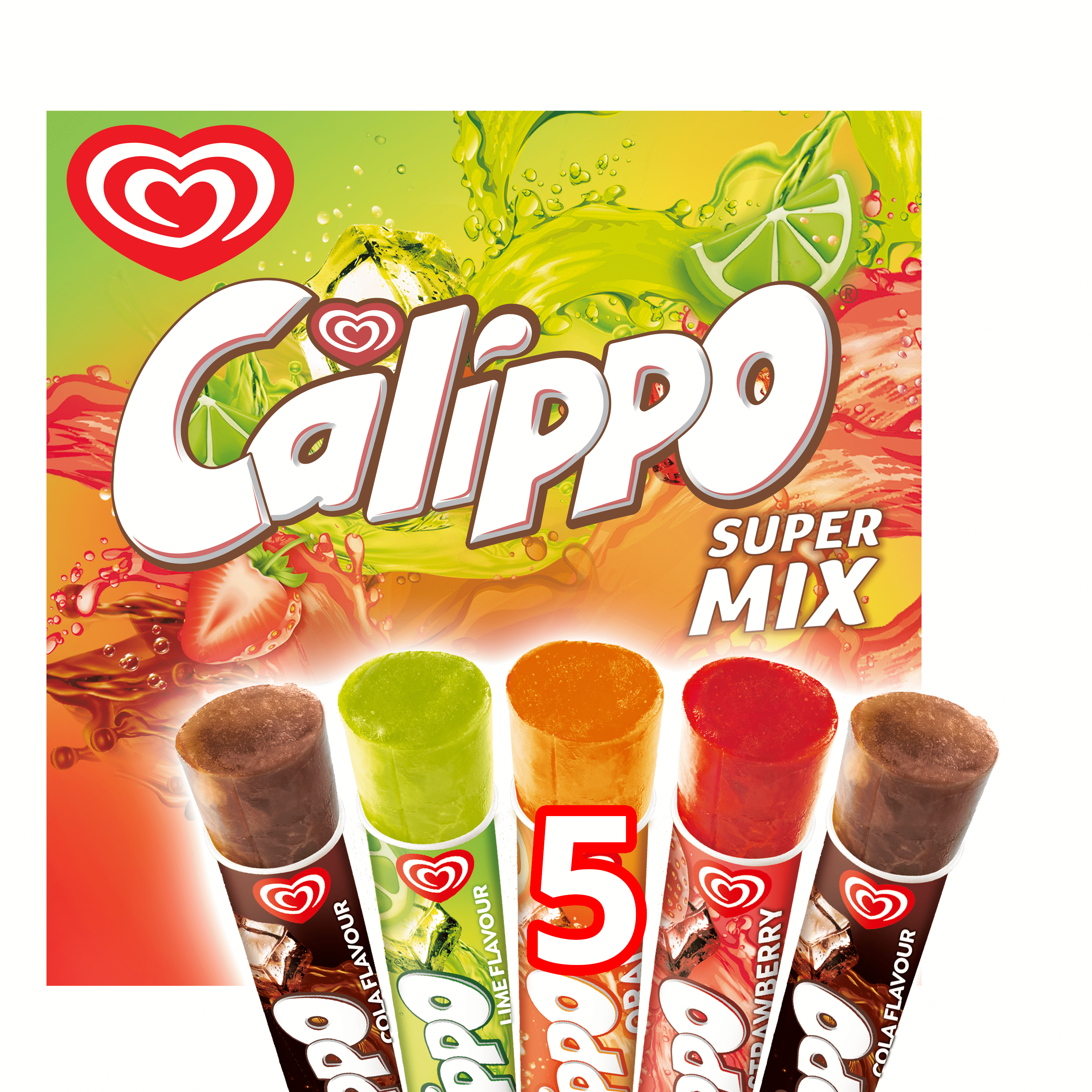 Ola Ijs Calippo supermix Per Doos 5 st