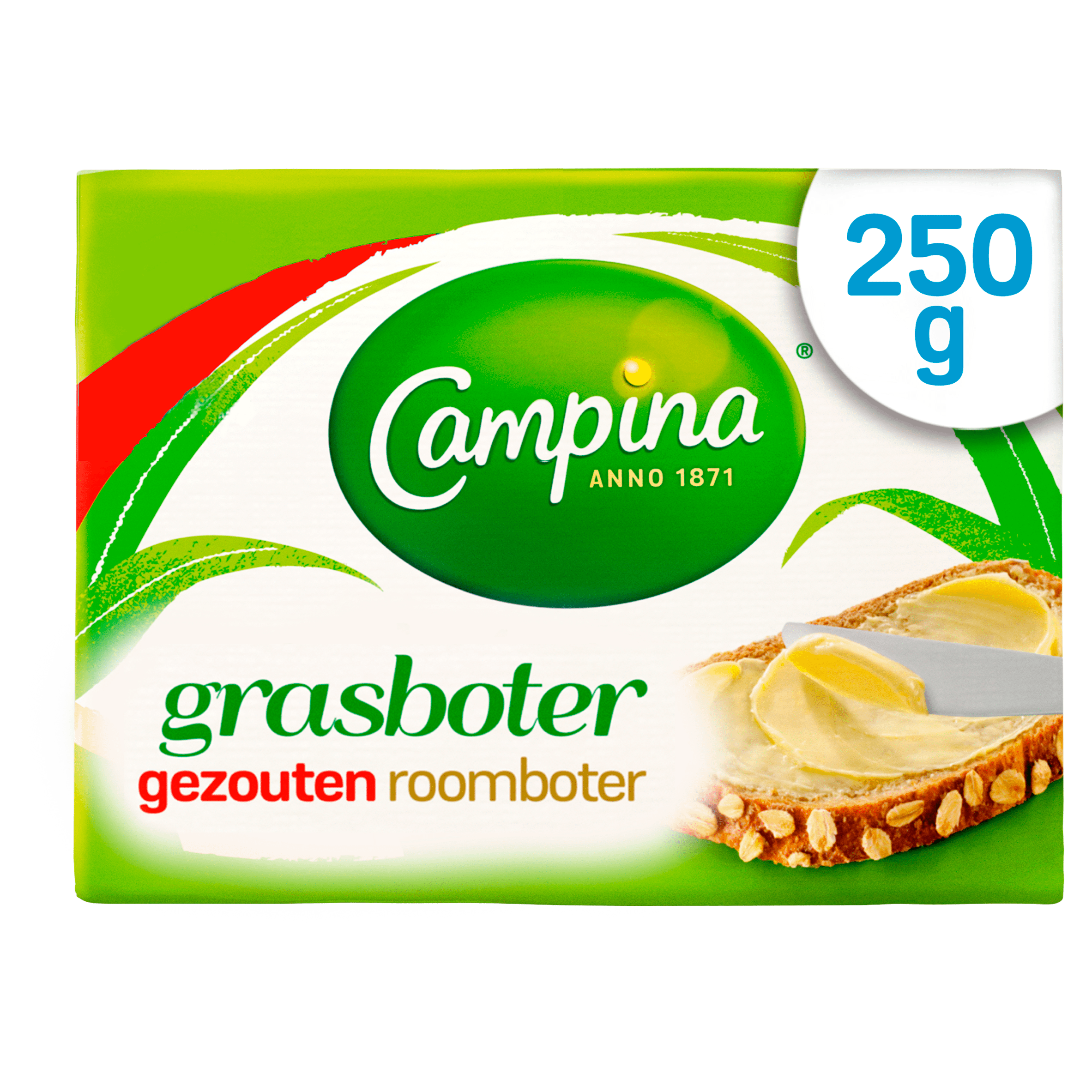 Campina Grasboter gezouten Per Wikkel 250 g