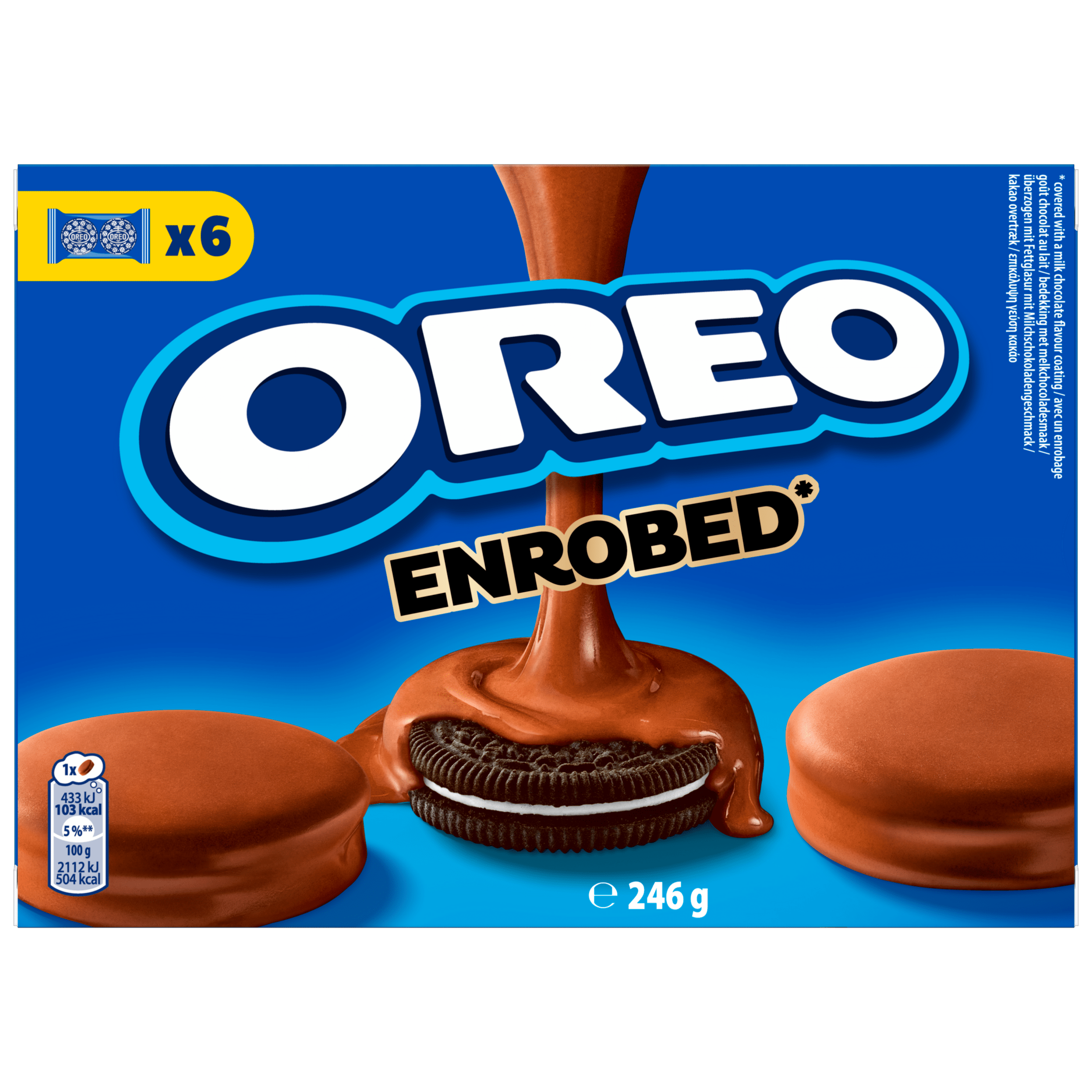 Oreo Koekjes omhuld met melkchocolade Per Doos 246 g