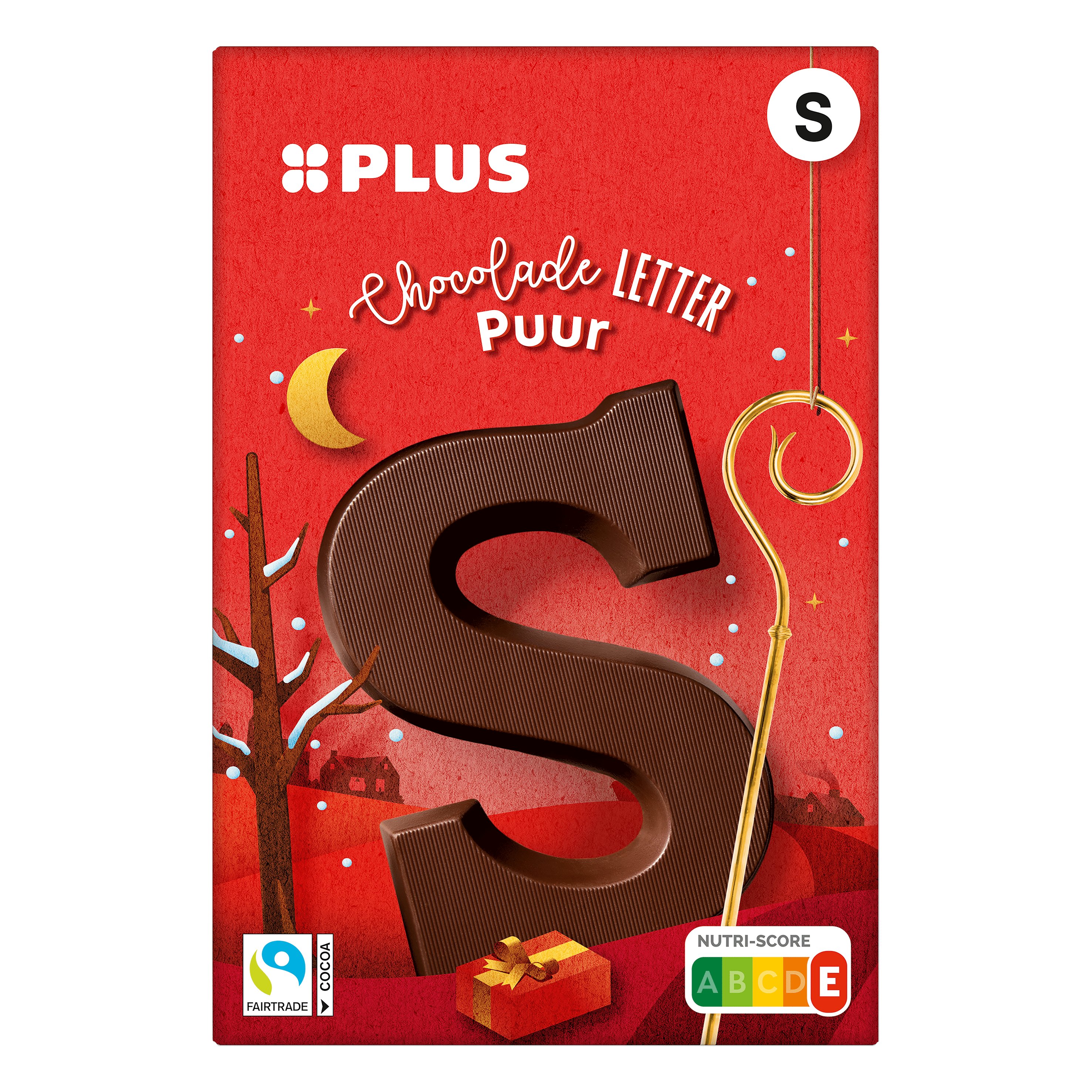 PLUS Chocoladeletter Puur Fairtrade Per Doos 135 g