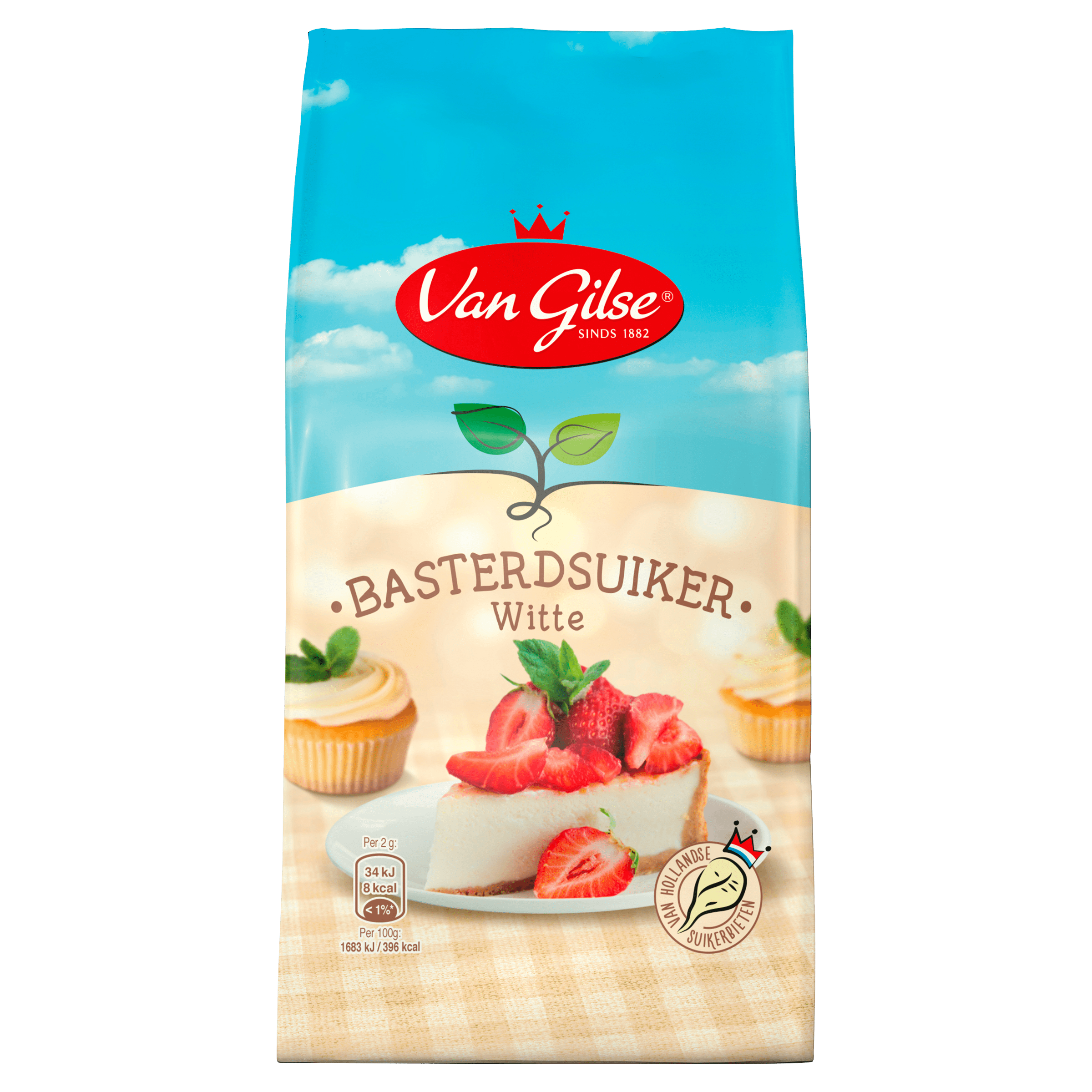 Van Gilse Basterdsuiker wit Per Stazak 600 g