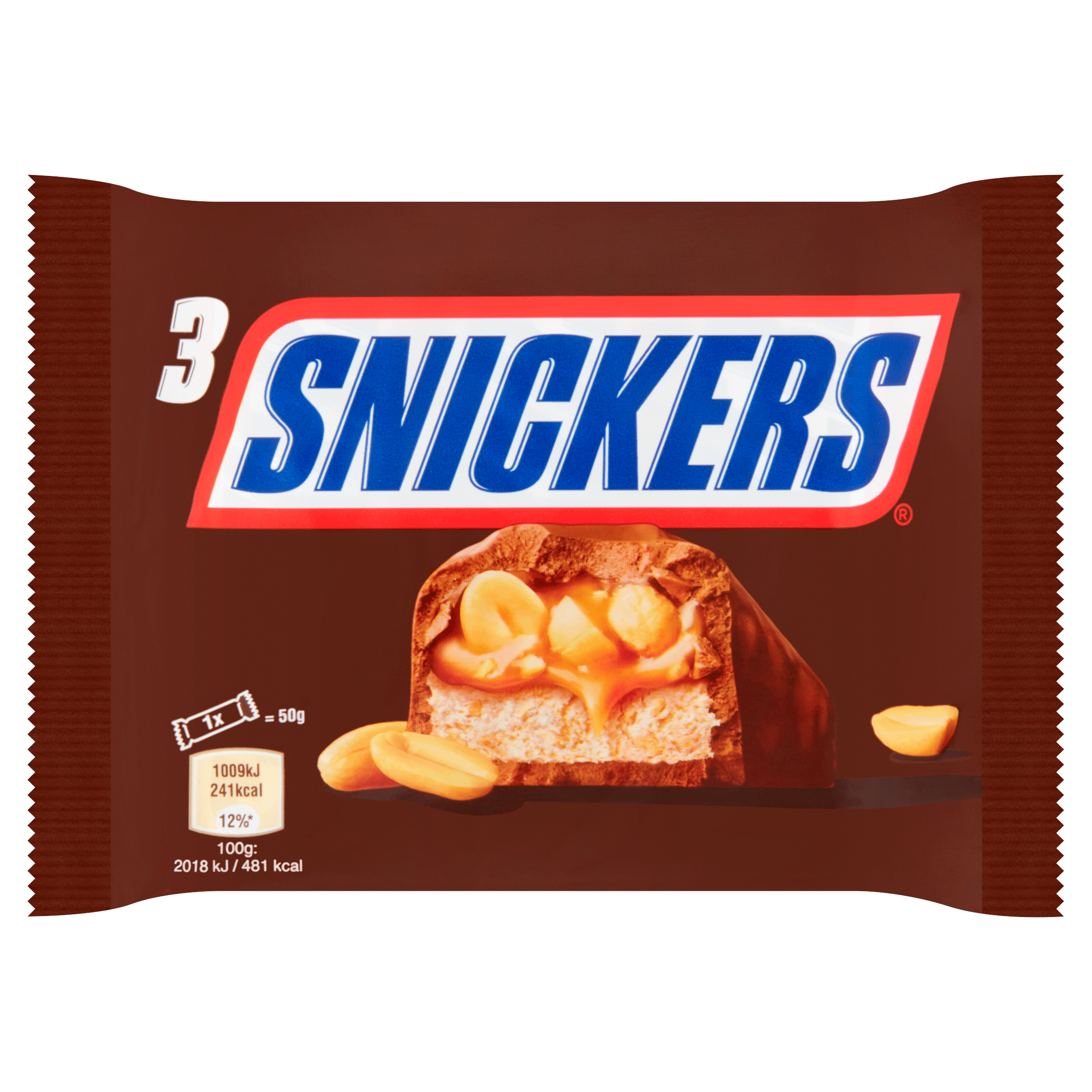 Snickers Melk chocolade karamel multipack Per Pak 150 g