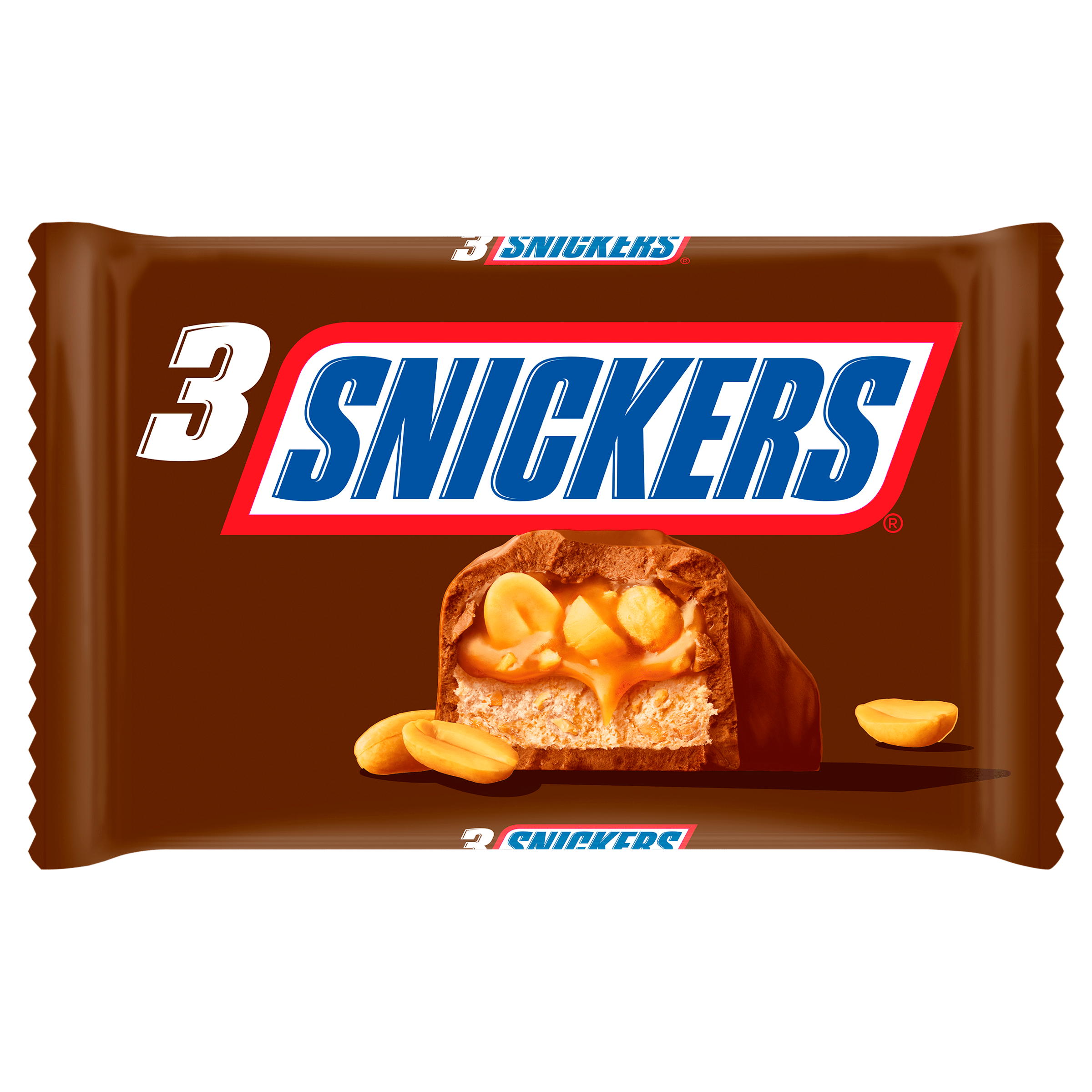 Snickers Melk chocolade karamel multipack Per Pak 150 g