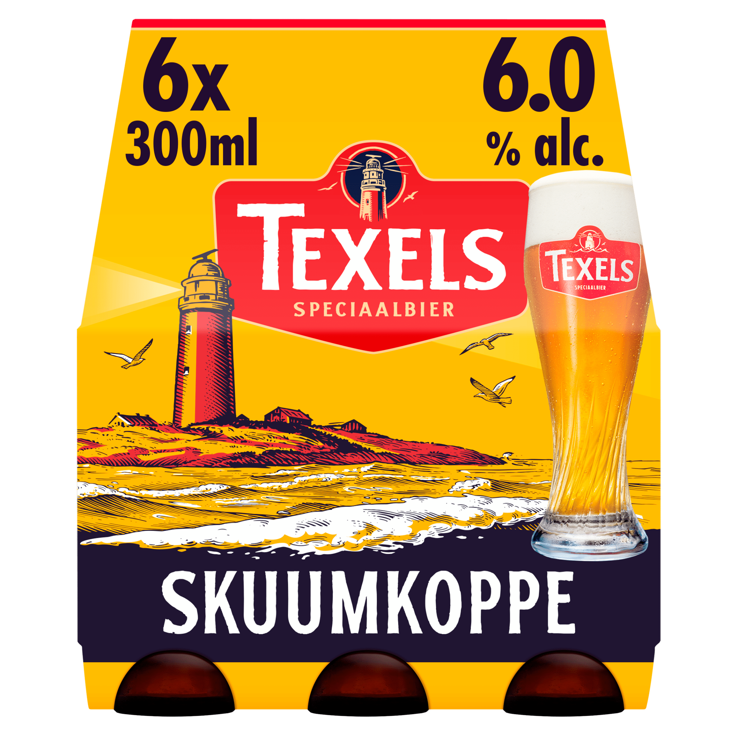 Texels Skuumkoppe bier fles Per Set 1800 ml