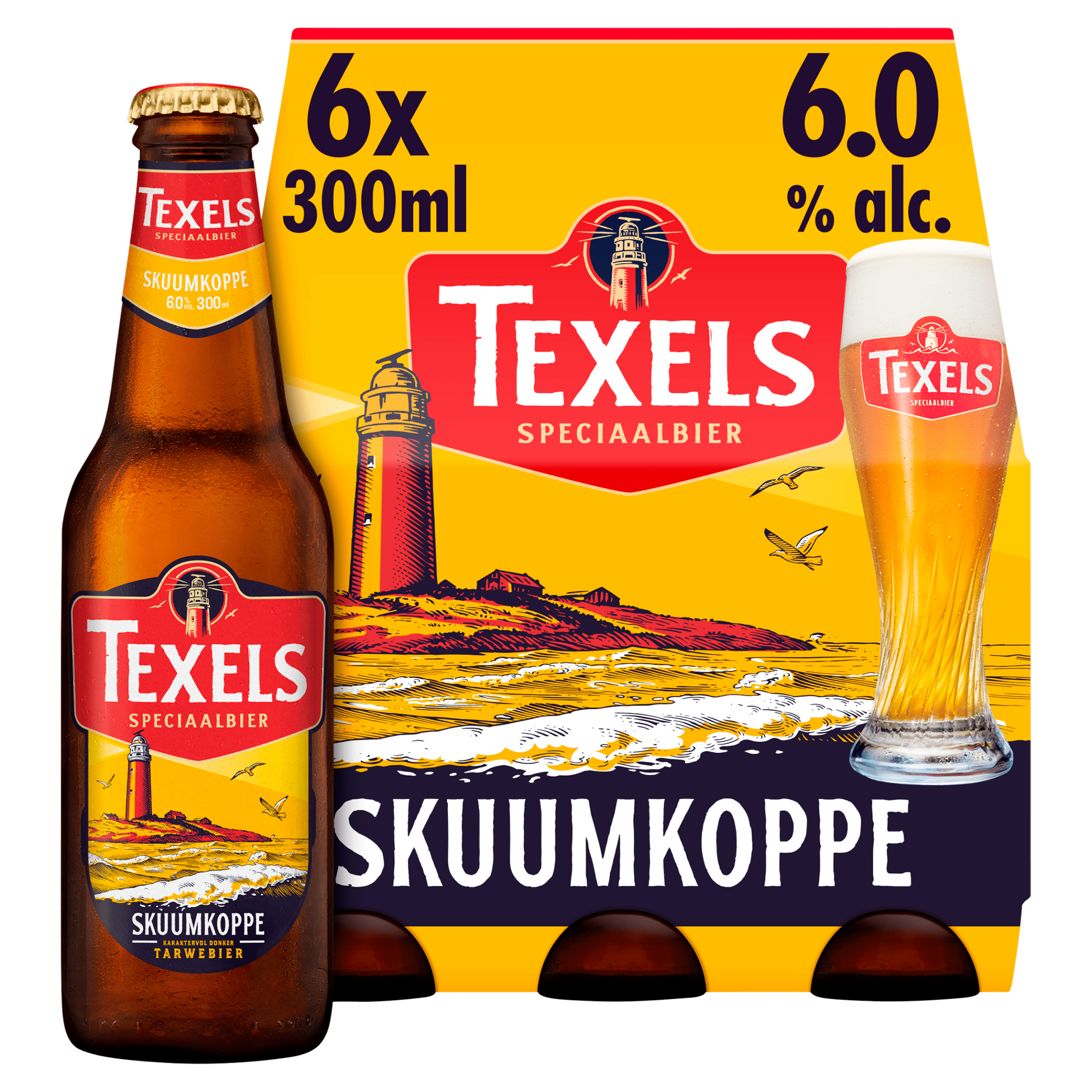 Texels Skuumkoppe bier fles Per Set 1800 ml