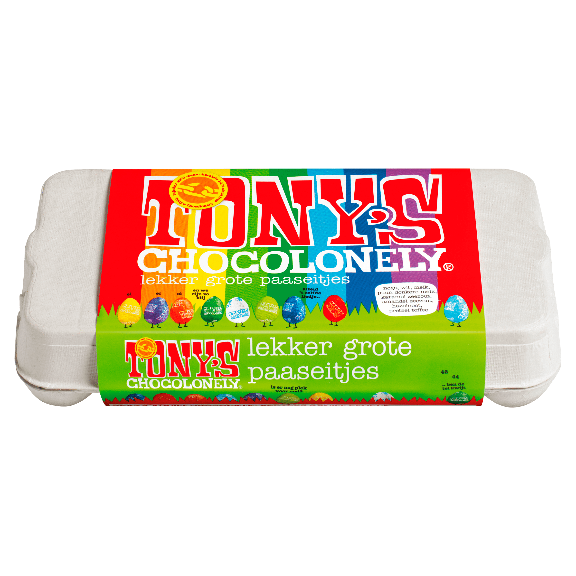 Tony's Chocolonely Paaseitjes Doosje Mix Groot Per Doos 225 g