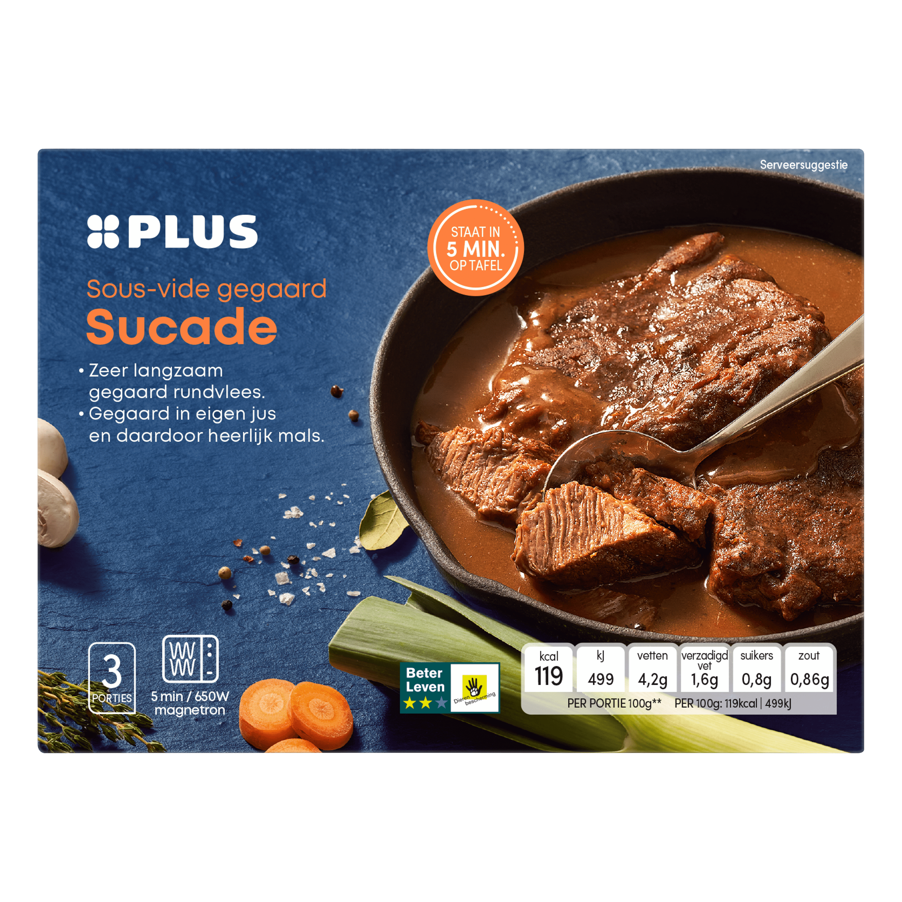 PLUS Sous-vide Sukade Per Doos 300 g