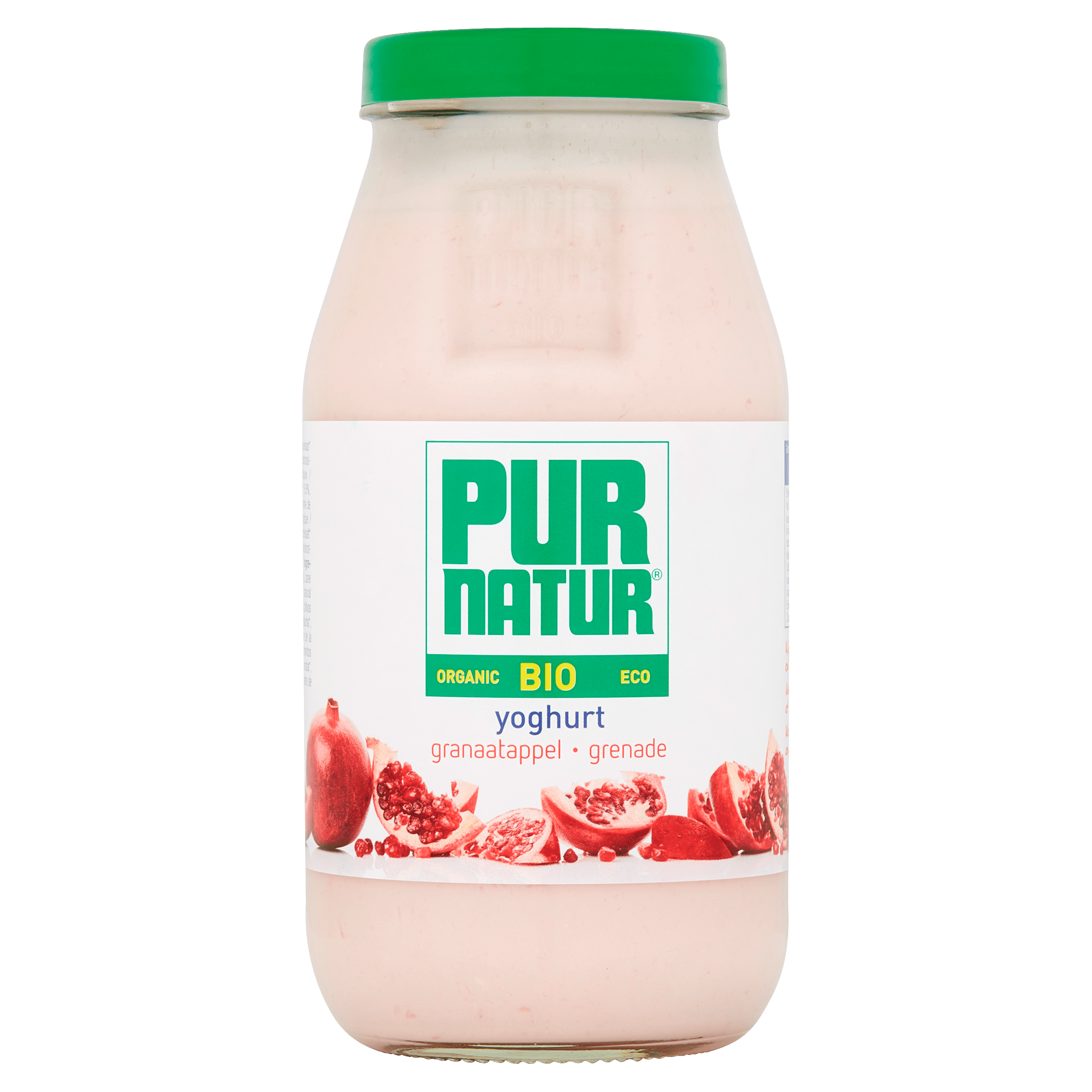Pur Natur Biologische yoghurt granaatappel Per Beker 500 g