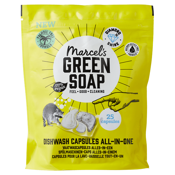 Marcel's Green Soap Vaatwas capsules all-in-one 25st Per Stazak 300 g