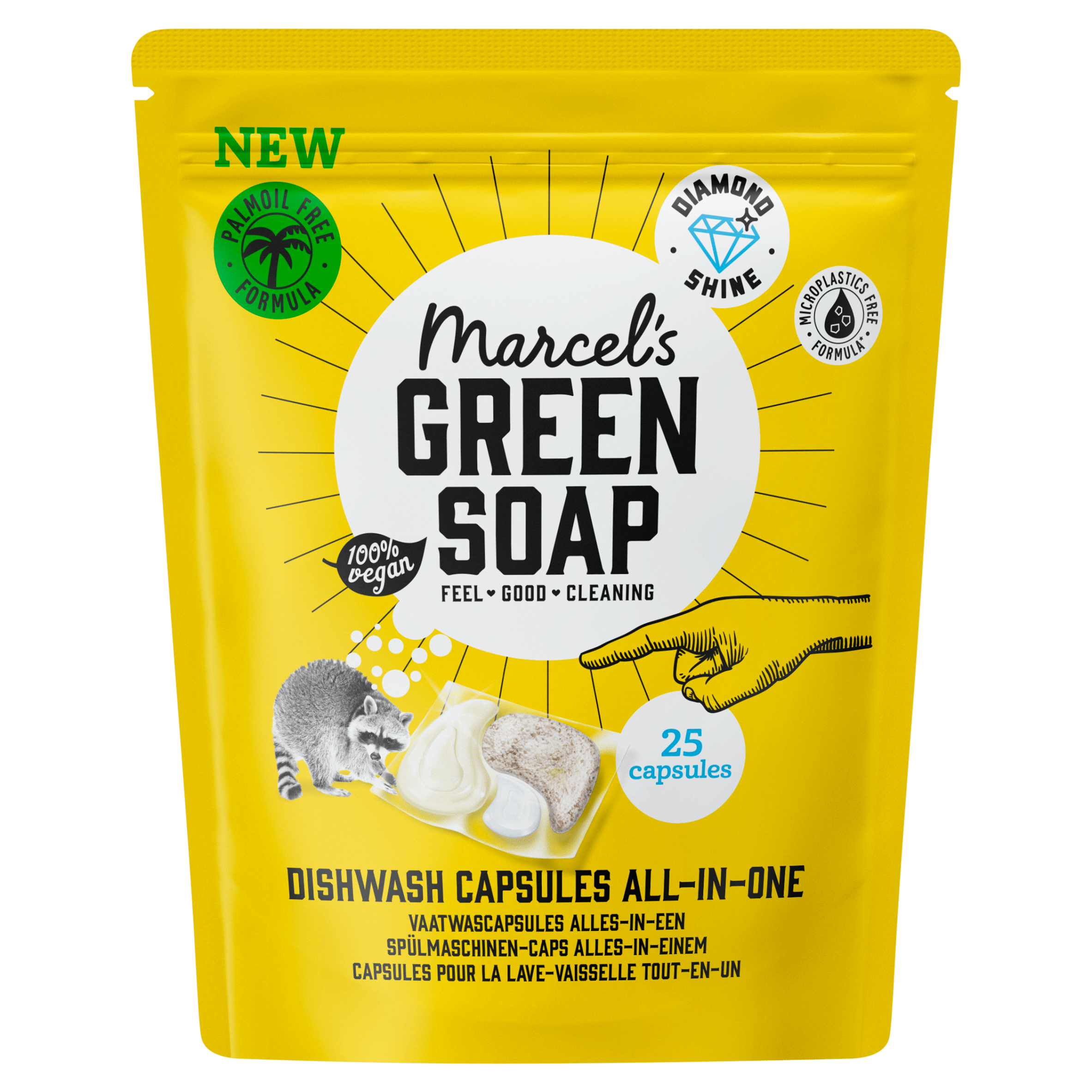 Marcel's Green Soap Vaatwas capsules all-in-one Per Stazak 25 st