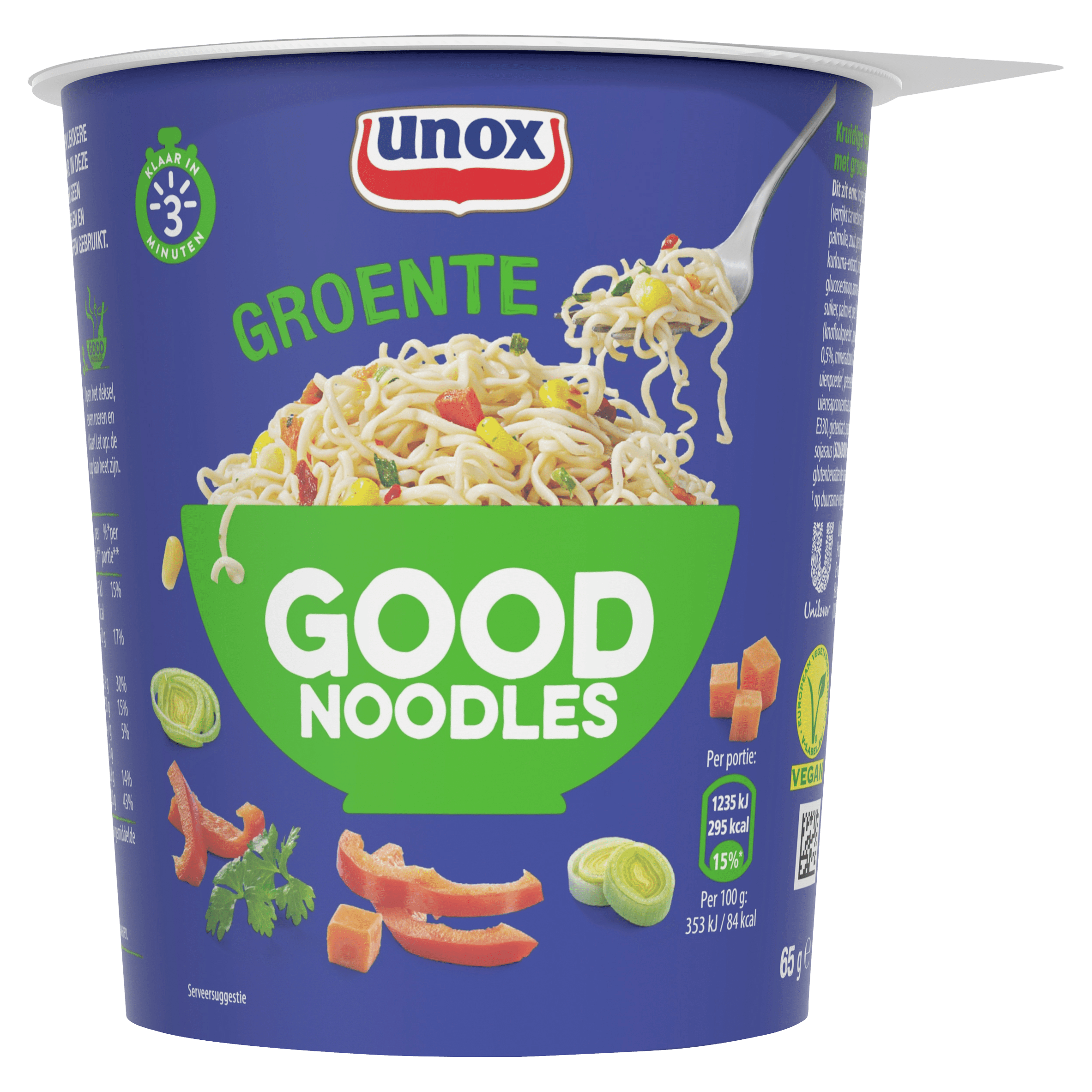 Unox Good Noodles Groenten Per Beker 65 g