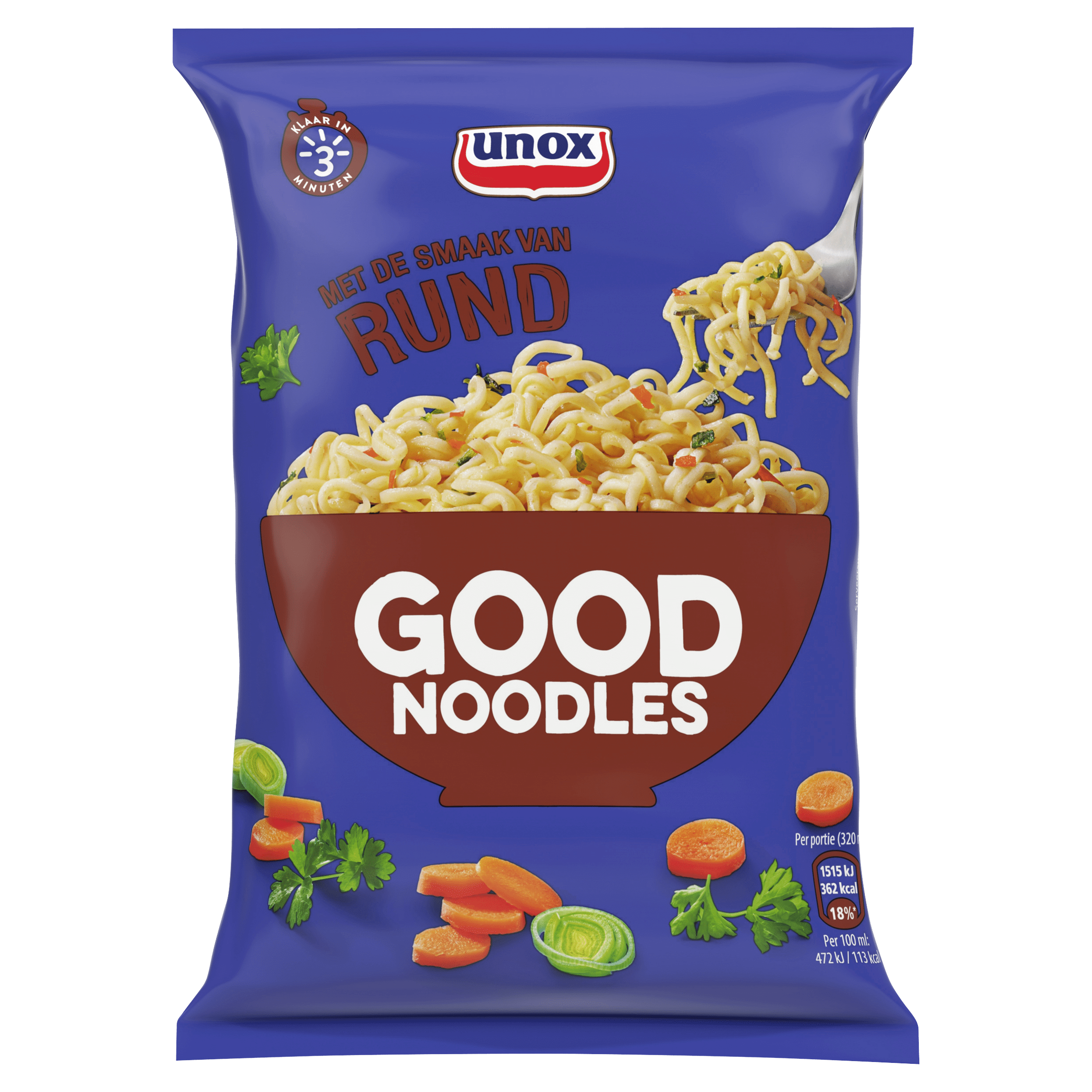 Unox Good noodles rund block Per Wikkel 70 g