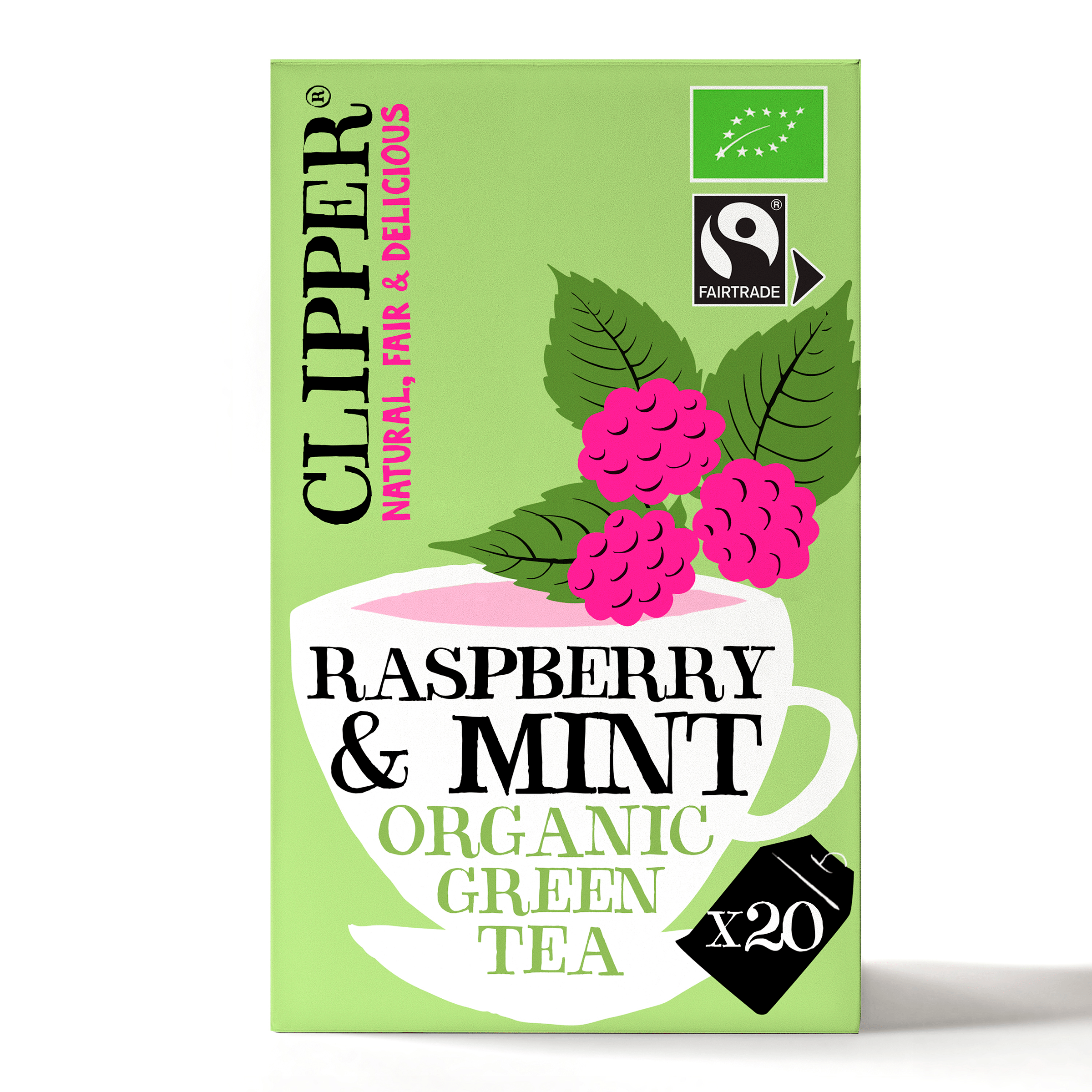 Clipper Organic Green Tea Raspberry Mint Per Doos 20 st
