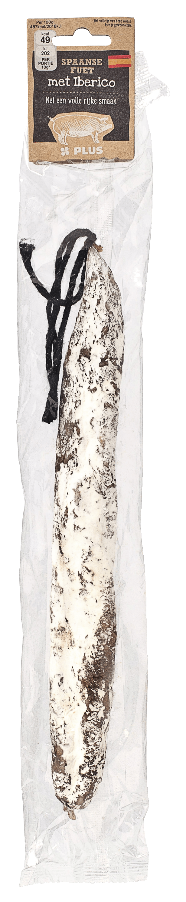 PLUS Spaanse Fuet met Iberico Per Pak 150 g