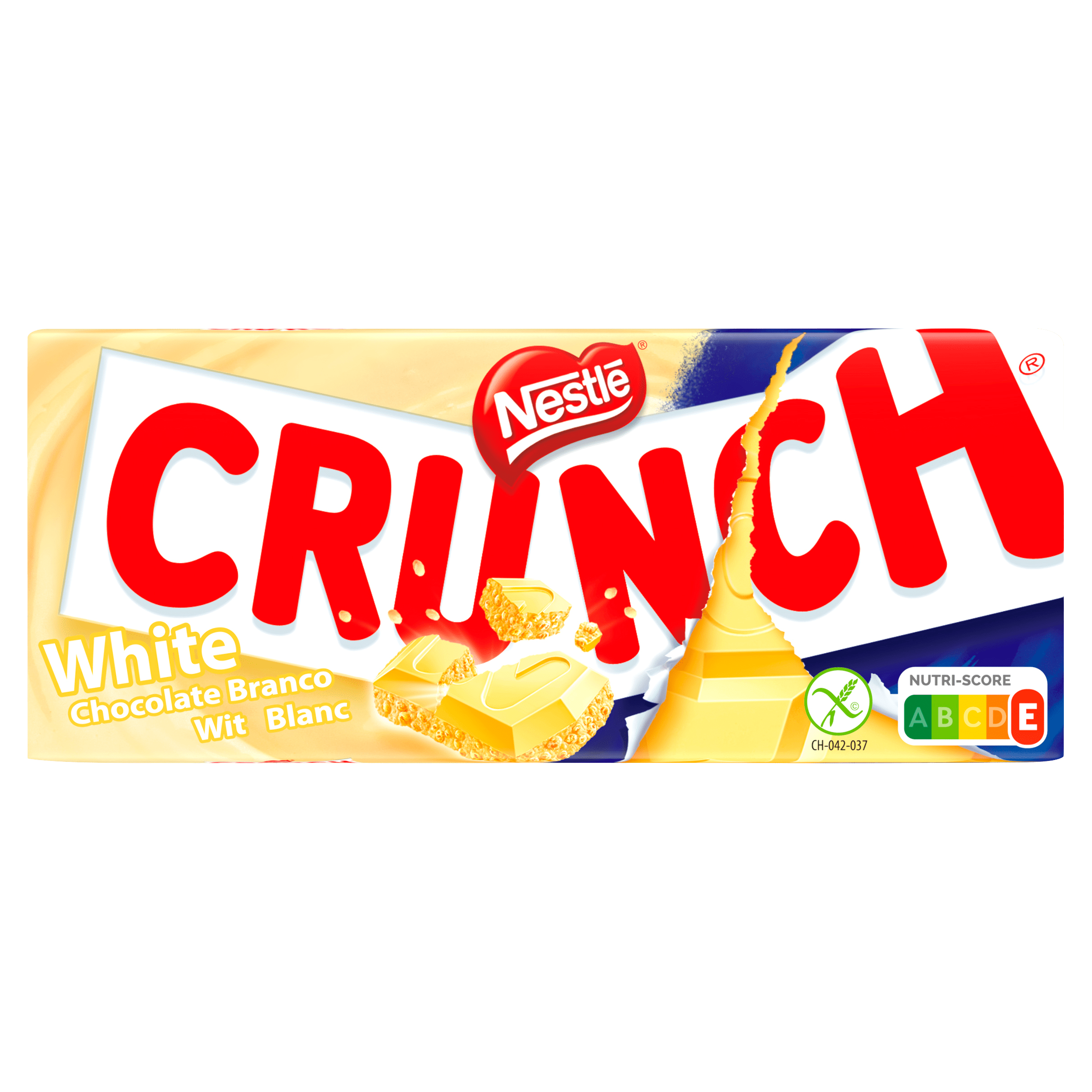 Nestlé Crunch witte chocolade reep Per Wikkel 100 g