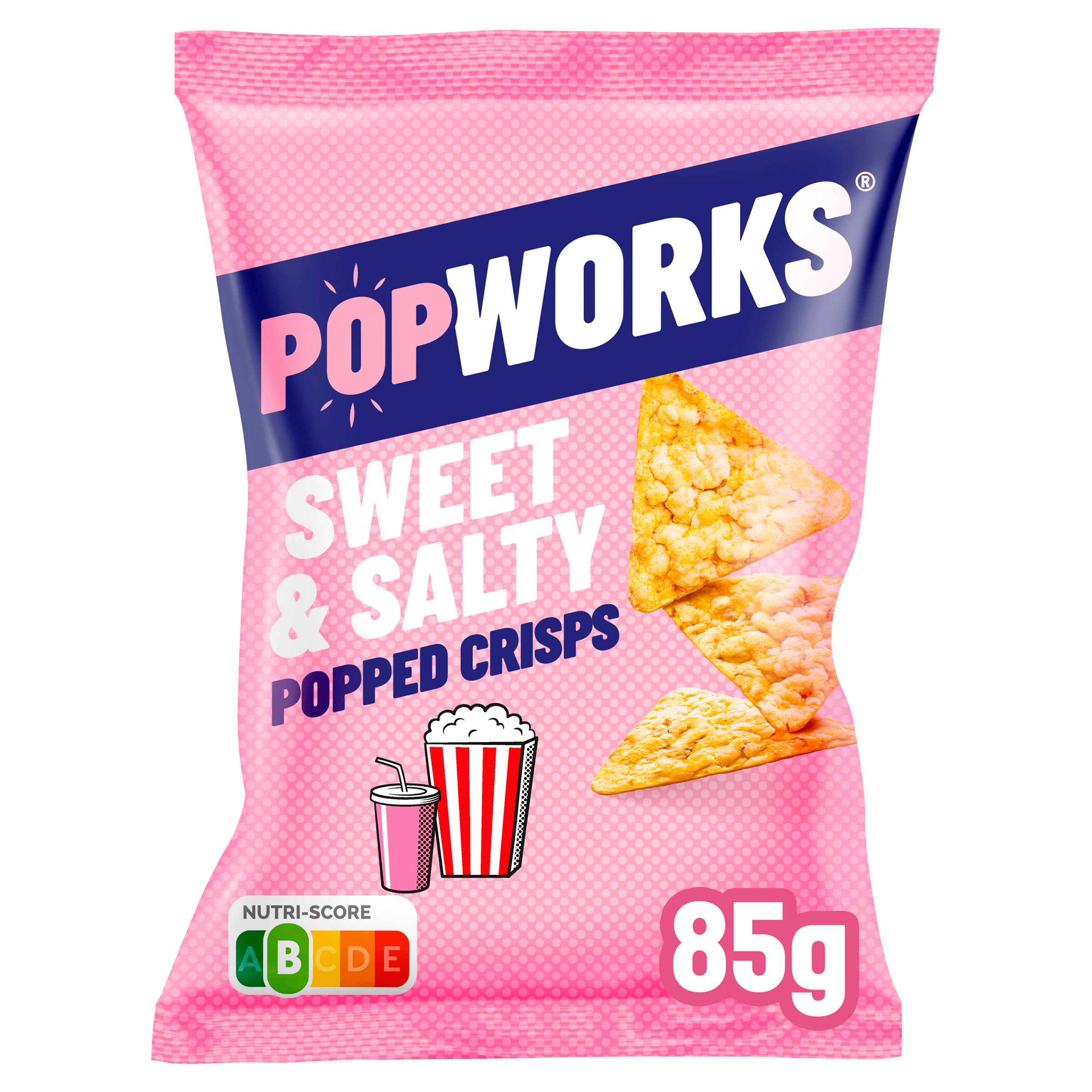 Popworks Popped Crisps Sweet & Salty Per Zak 85 g