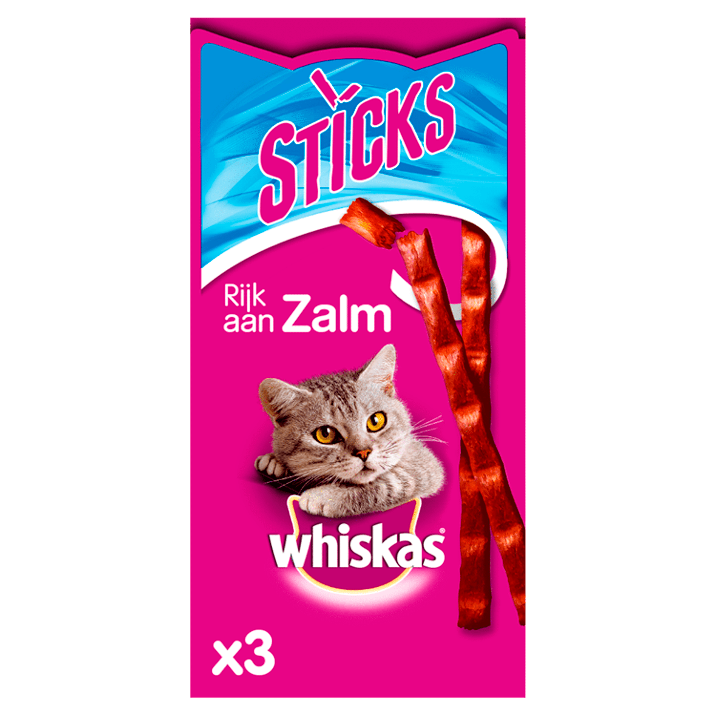 Whiskas Sticks Zalm Kattensnack Per Set 18 g