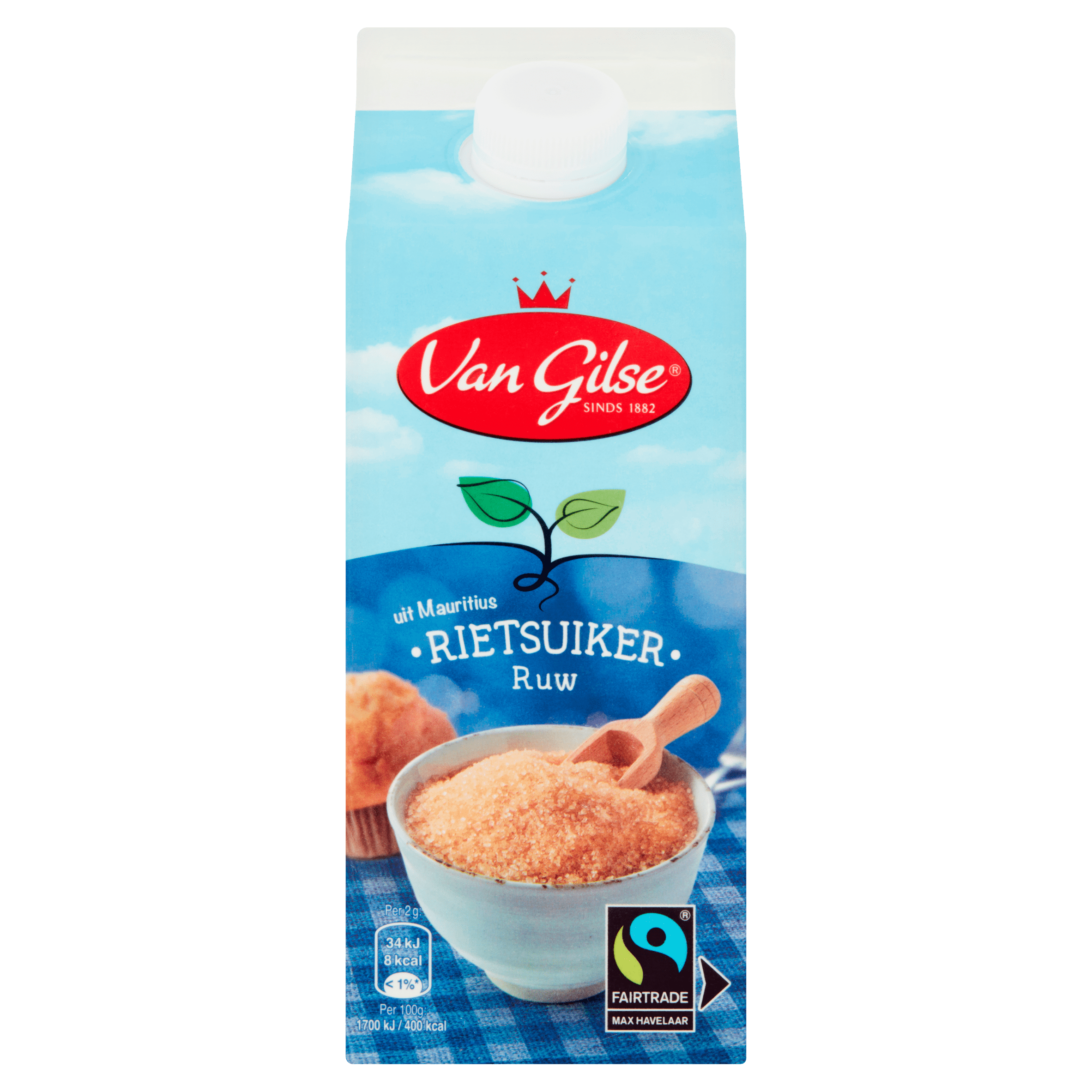 Van Gilse Rietsuiker Fairtrade Per Pak 500 g