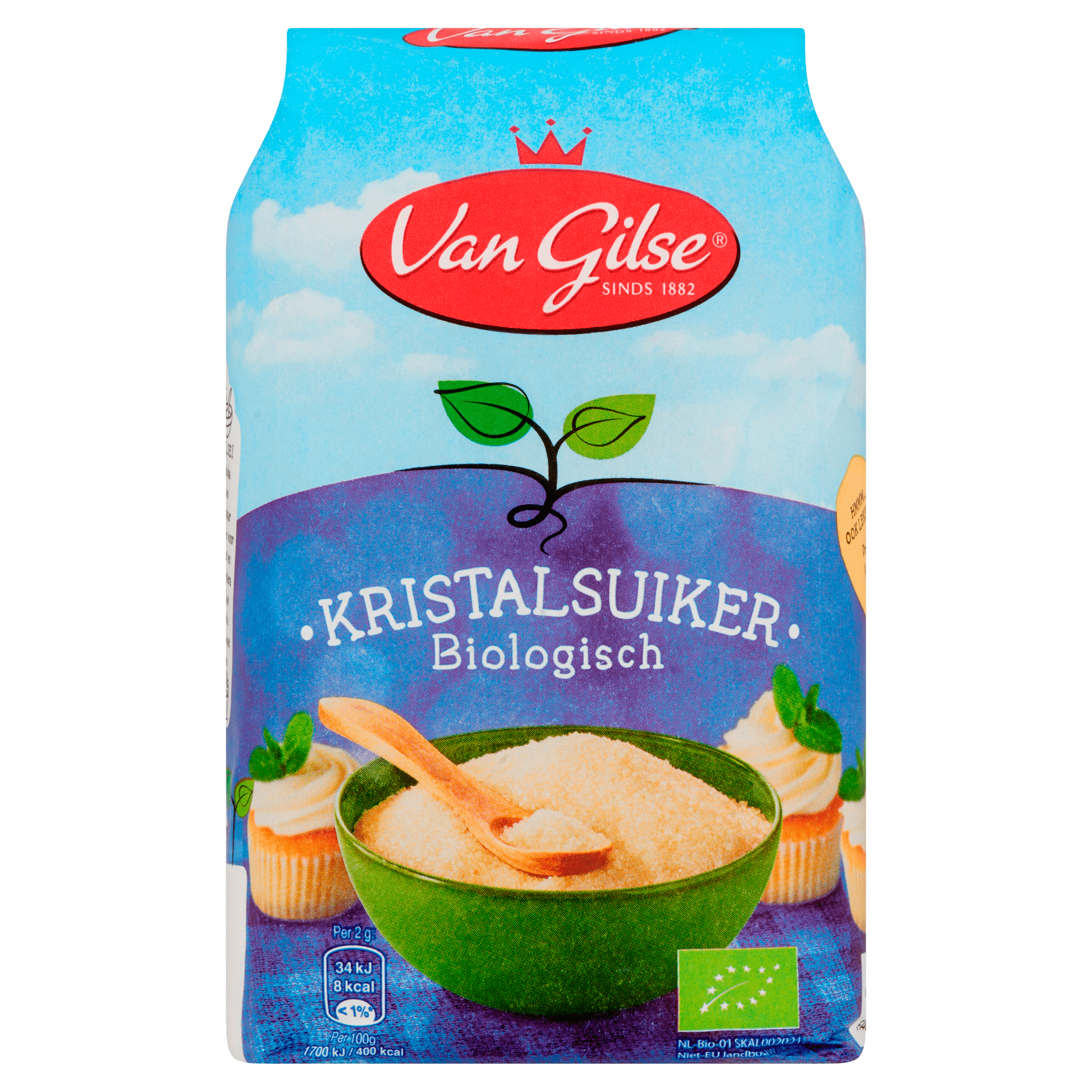 Van Gilse Kristalsuiker Bio Per Stazak 750 g