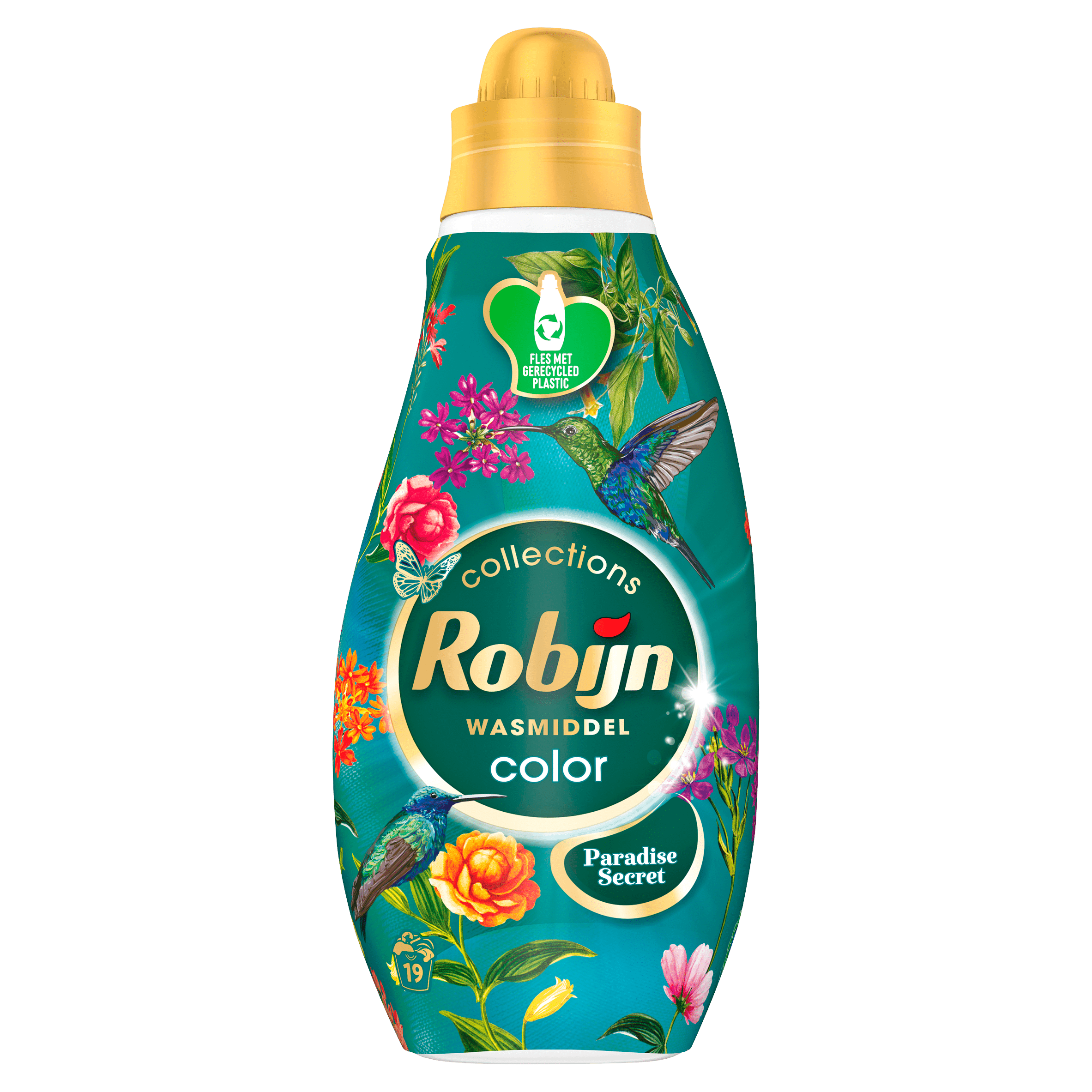 Robijn Klein & krachtig color paradise 19sc Per Fles 665 ml