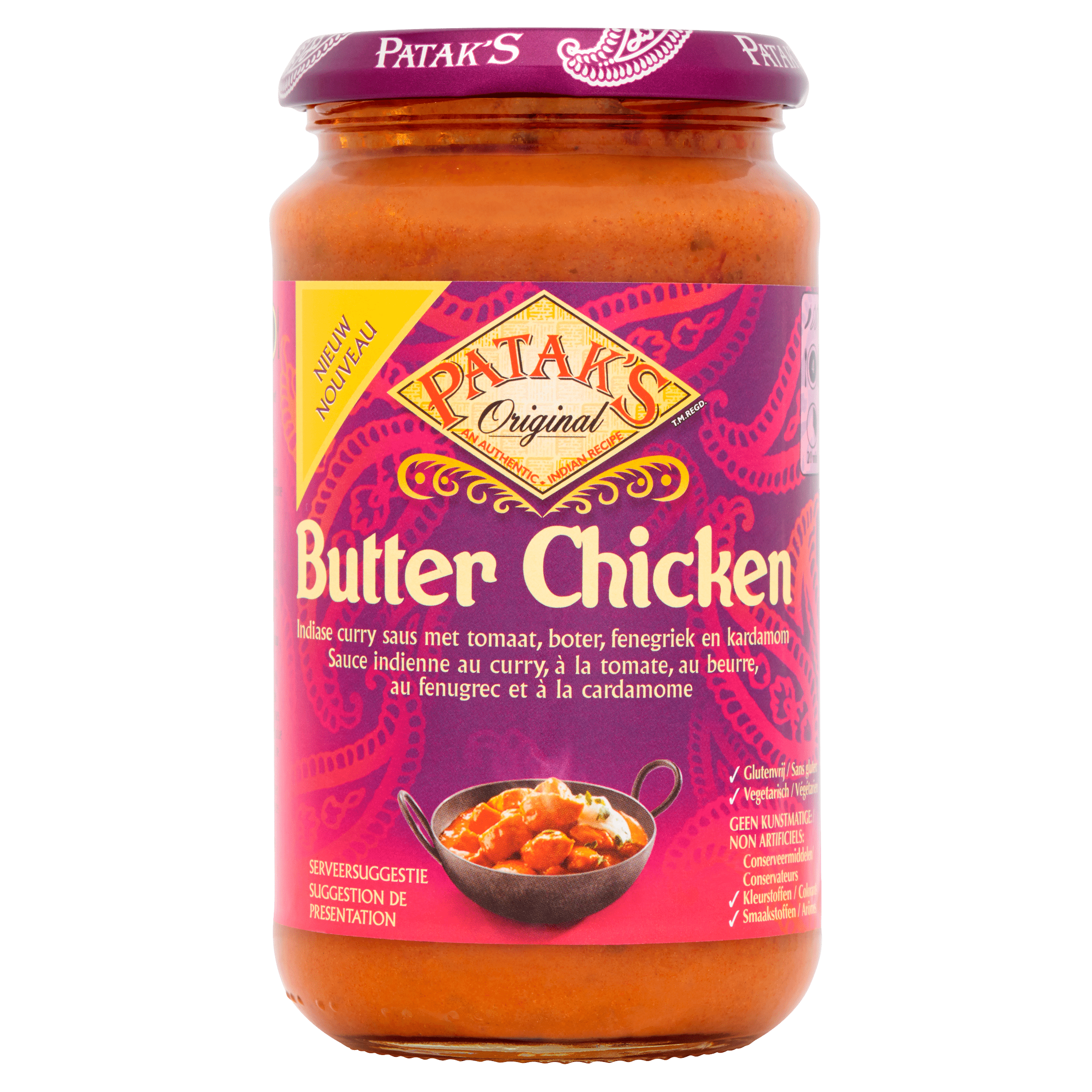 Patak's Butter Chicken saus Per Pot 450 g
