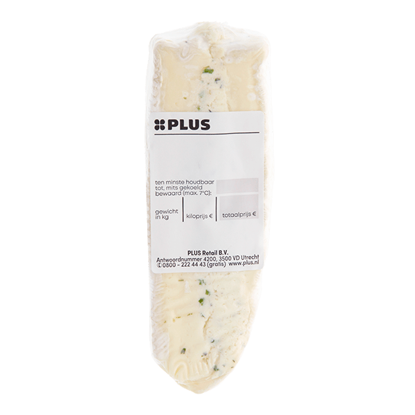 PLUS Gevulde brie bieslook 60+ Per Stuk 180 g