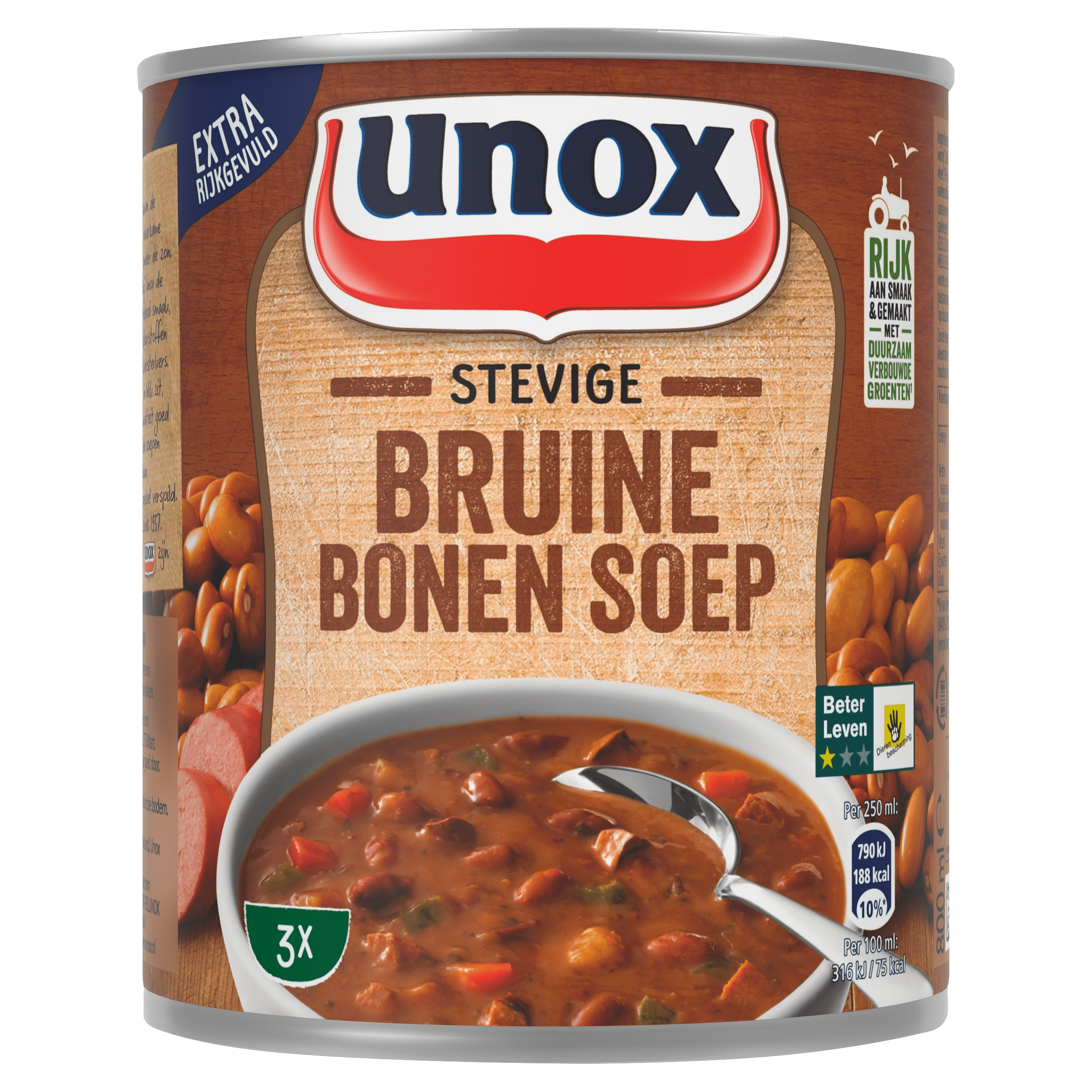 Unox Soep in Blik Bruine Bonensoep Per Blik 800 ml