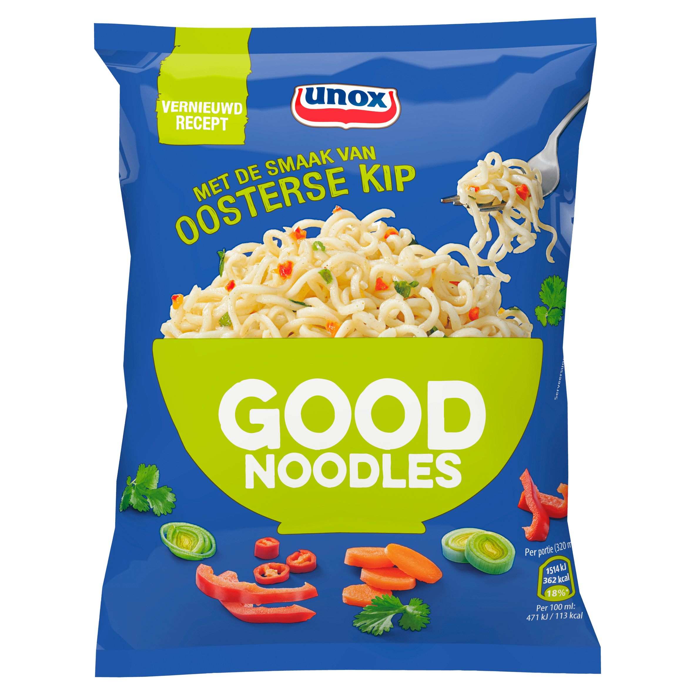 Unox Good noodles oosterse kip Per Wikkel 70 g