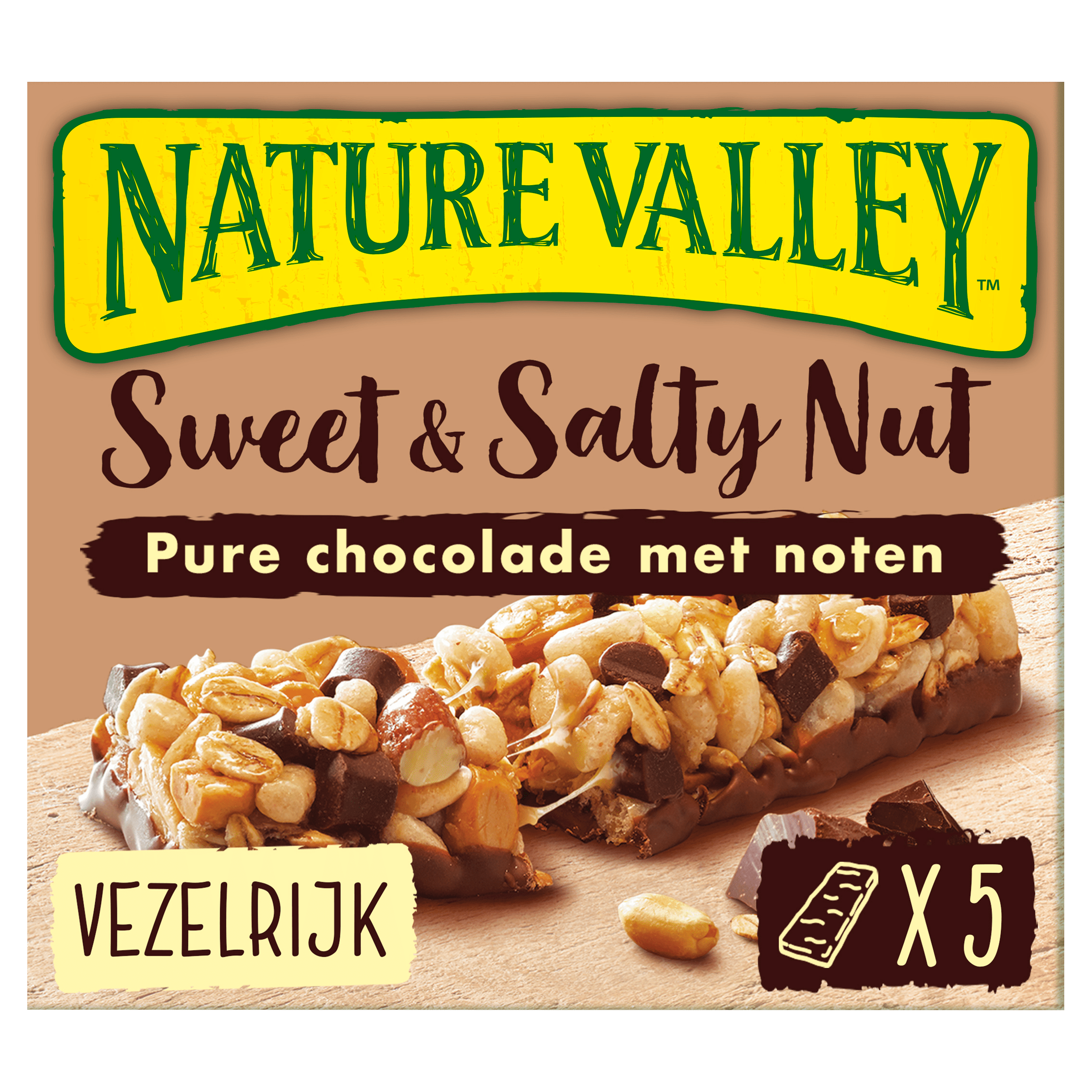 Nature Valley Sweet en Salty Nut chocolade Per Doos 150 g