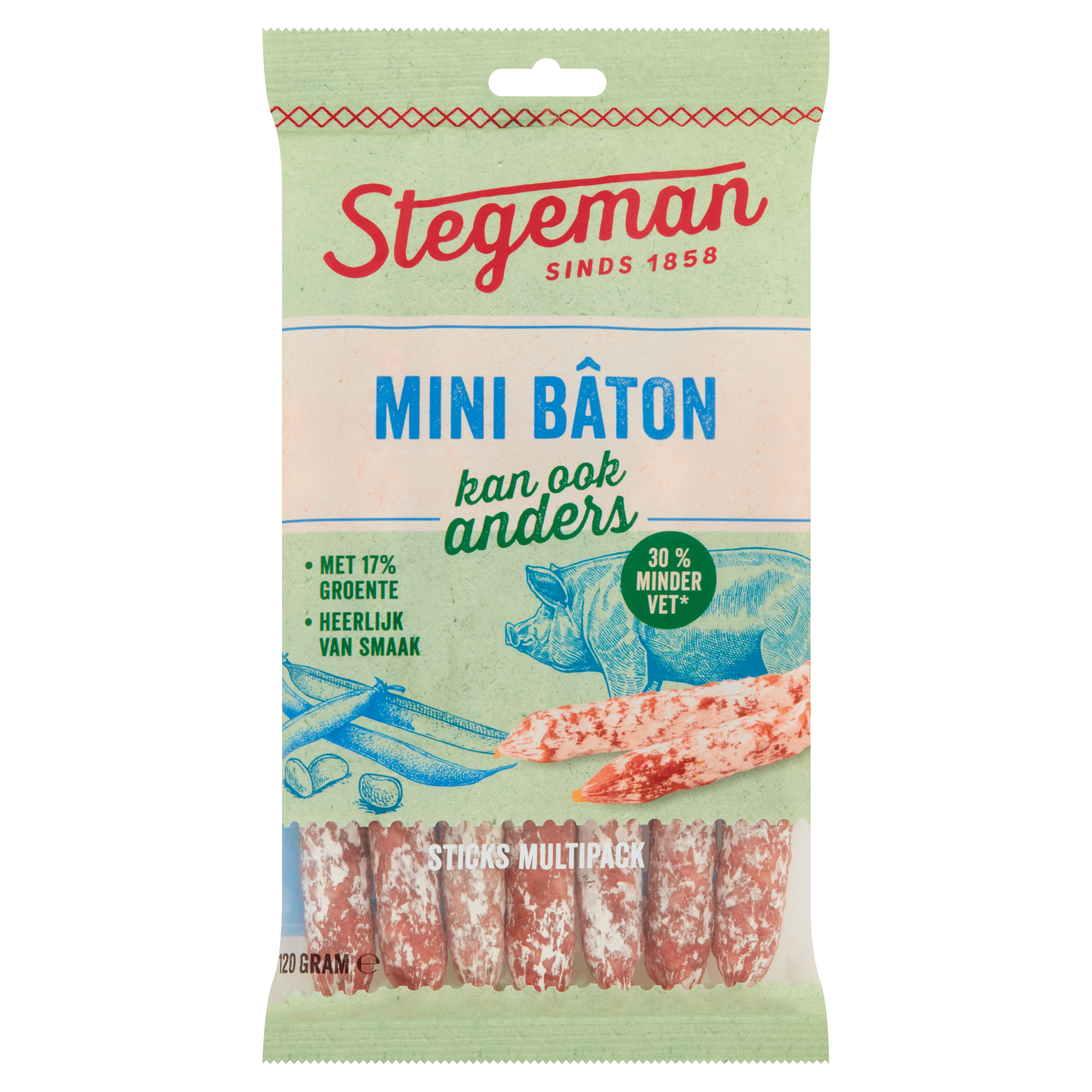 Stegeman Plus mini Baton Per Zak 120 g