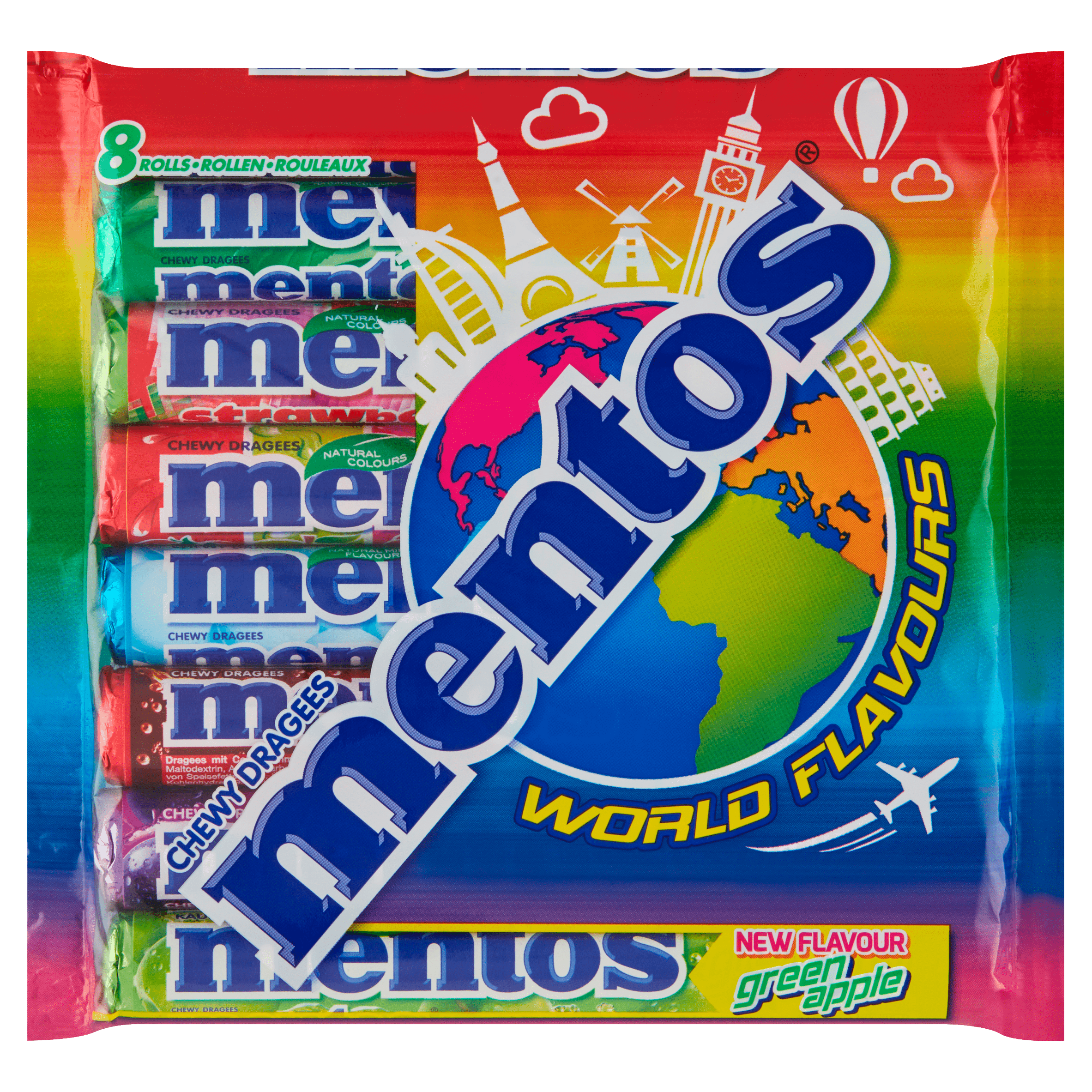 Mentos World Flavours 8-pack Per Pak 300 g