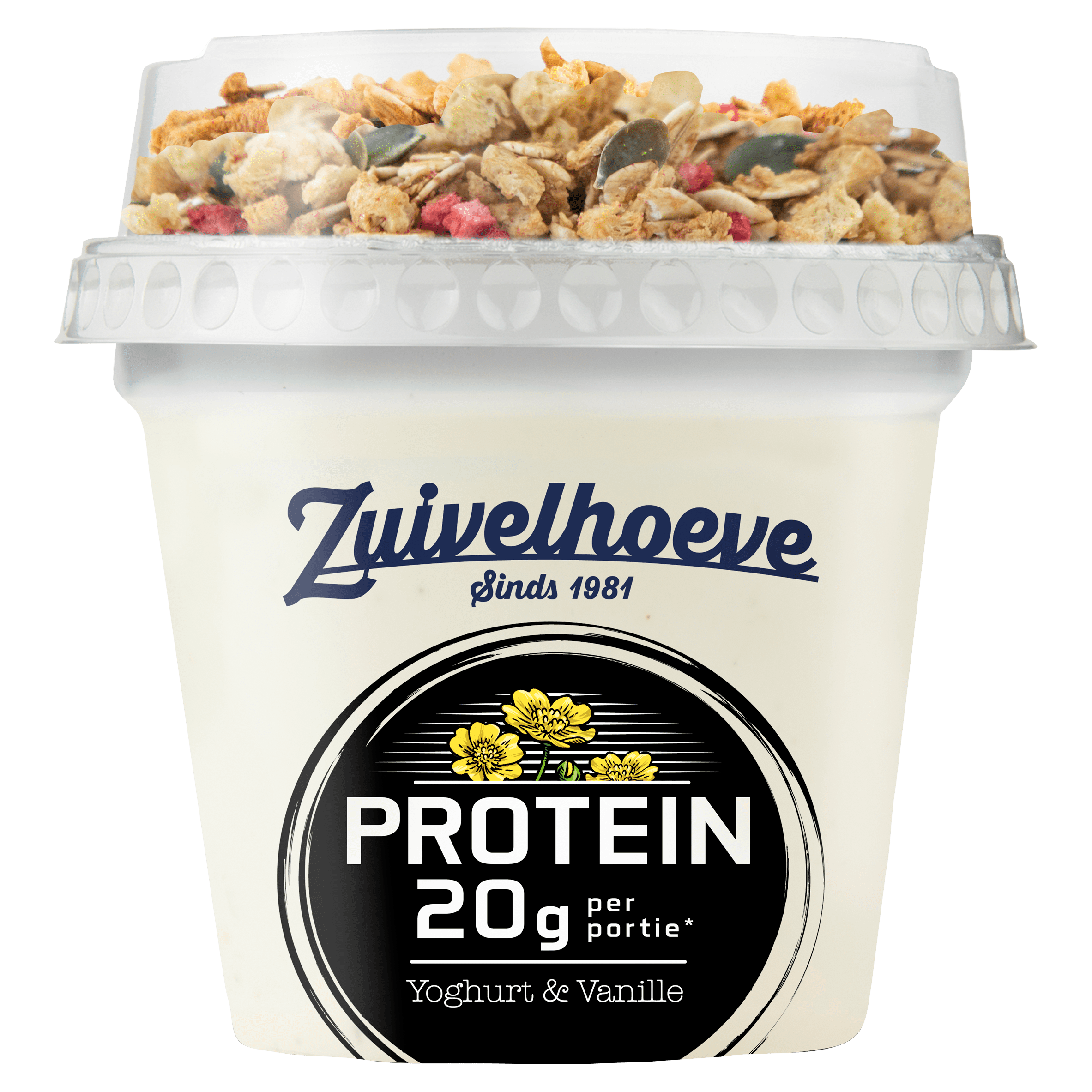 Zuivelhoeve XXLFIT Yoghurt granola vanille Per Beker 200 g