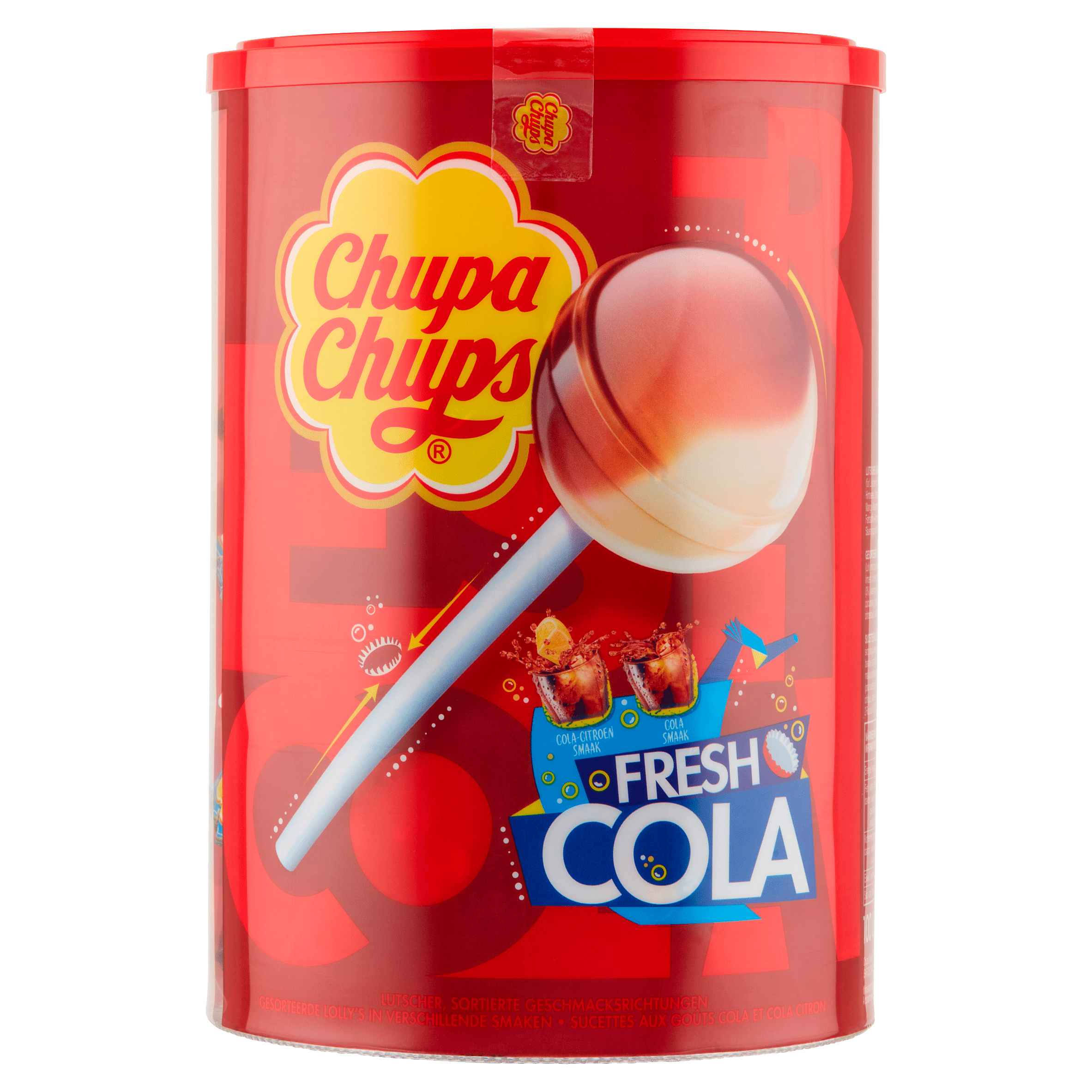 Chupa Chups Cola Mix 100 st Per Emmer 1200 g