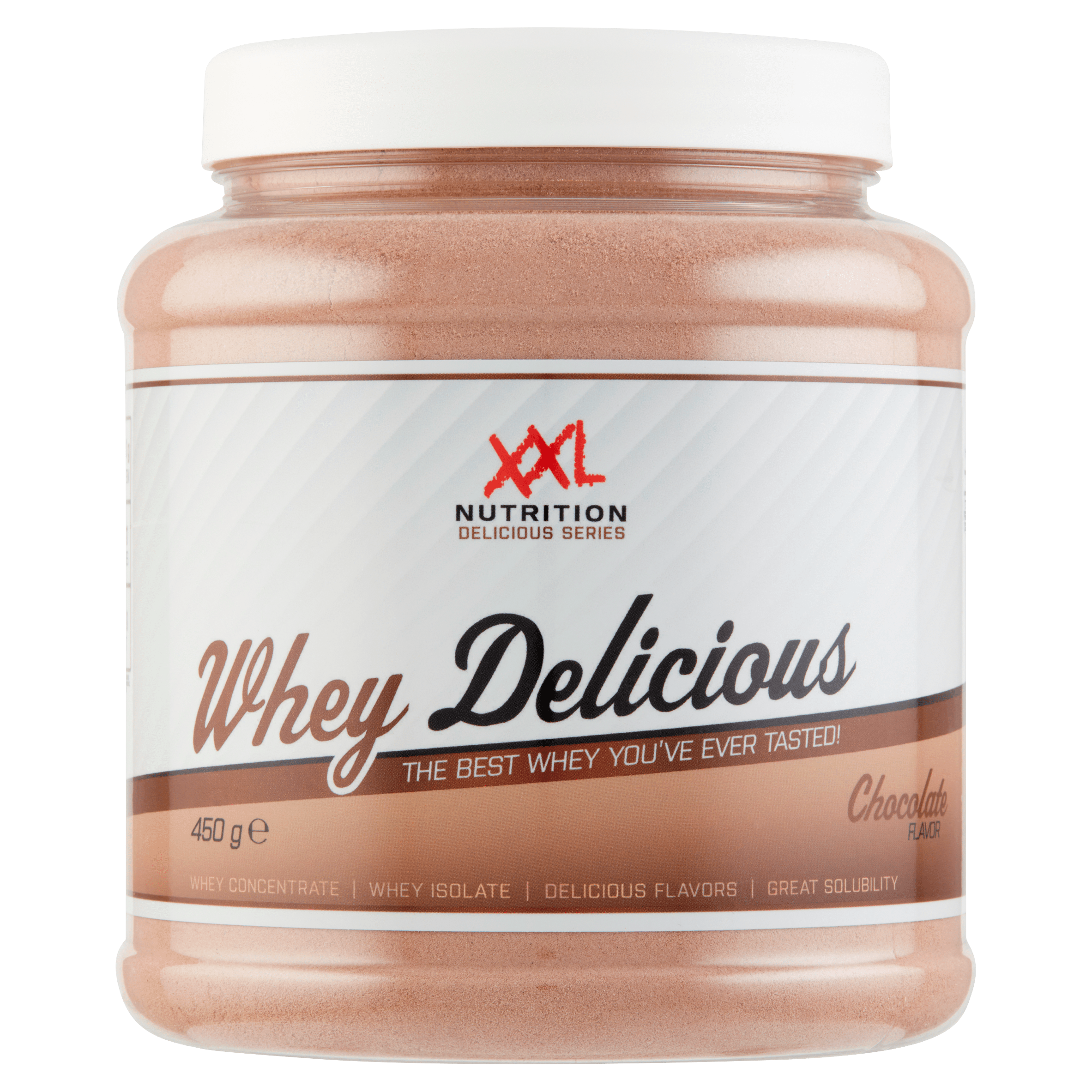 XXL Nutrition Whey delicious chocolate Per Pot 450 g