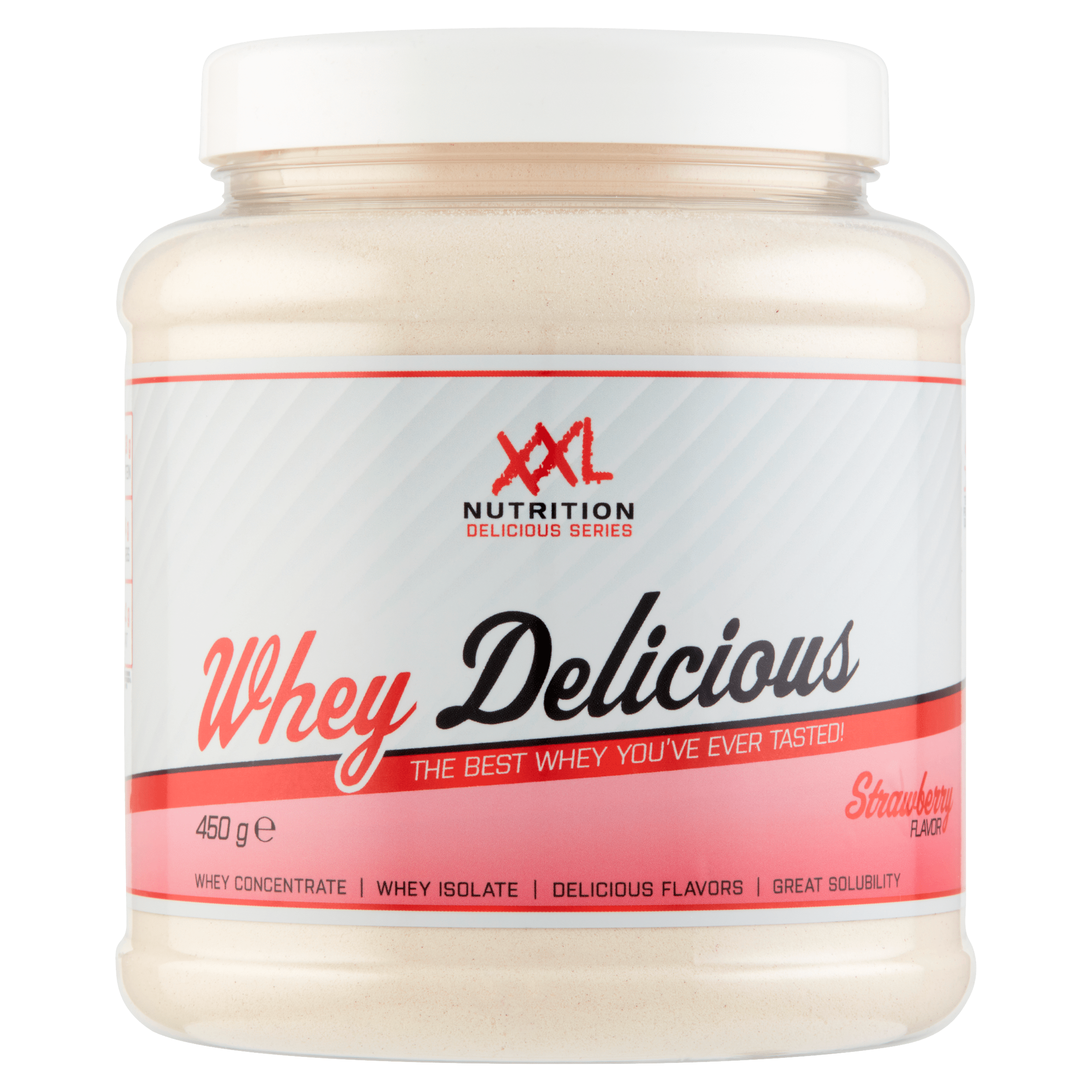 XXL Nutrition Whey delicious strawberry Per Pot 450 g