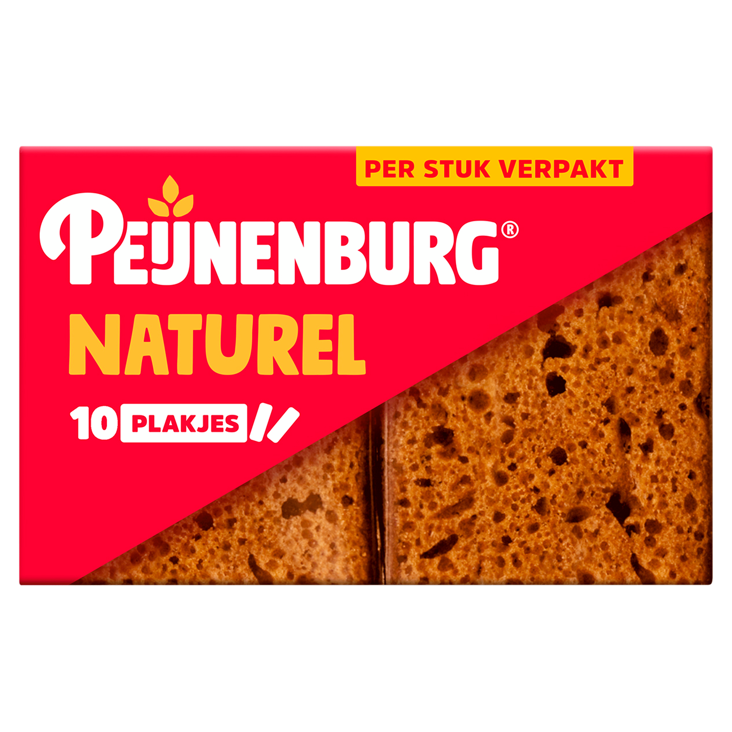 Peijnenburg Ontbijtkoek Naturel Portieverpakking Per Doos 280 g
