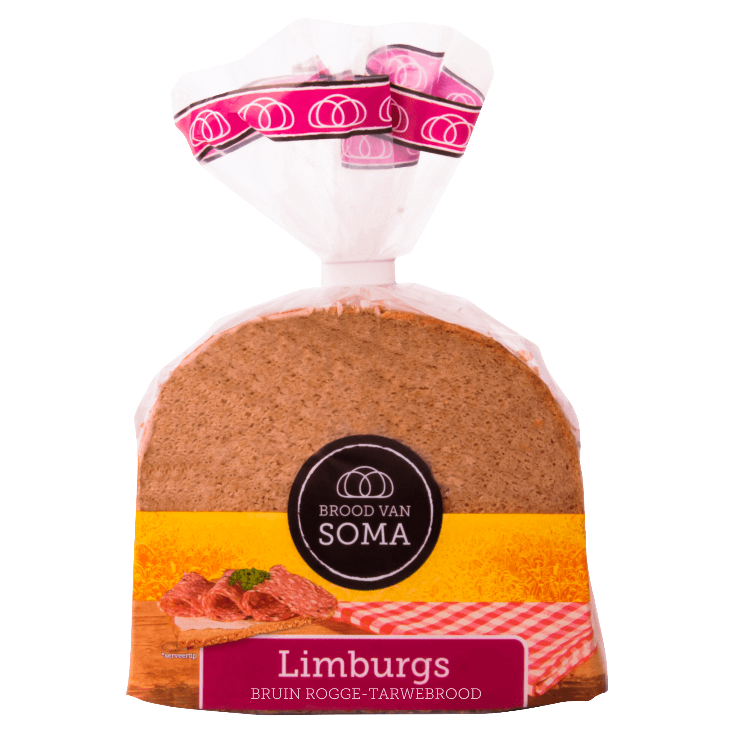 Brood van Soma Limburgs Rogge-tarwebrood Per Zak 400 g