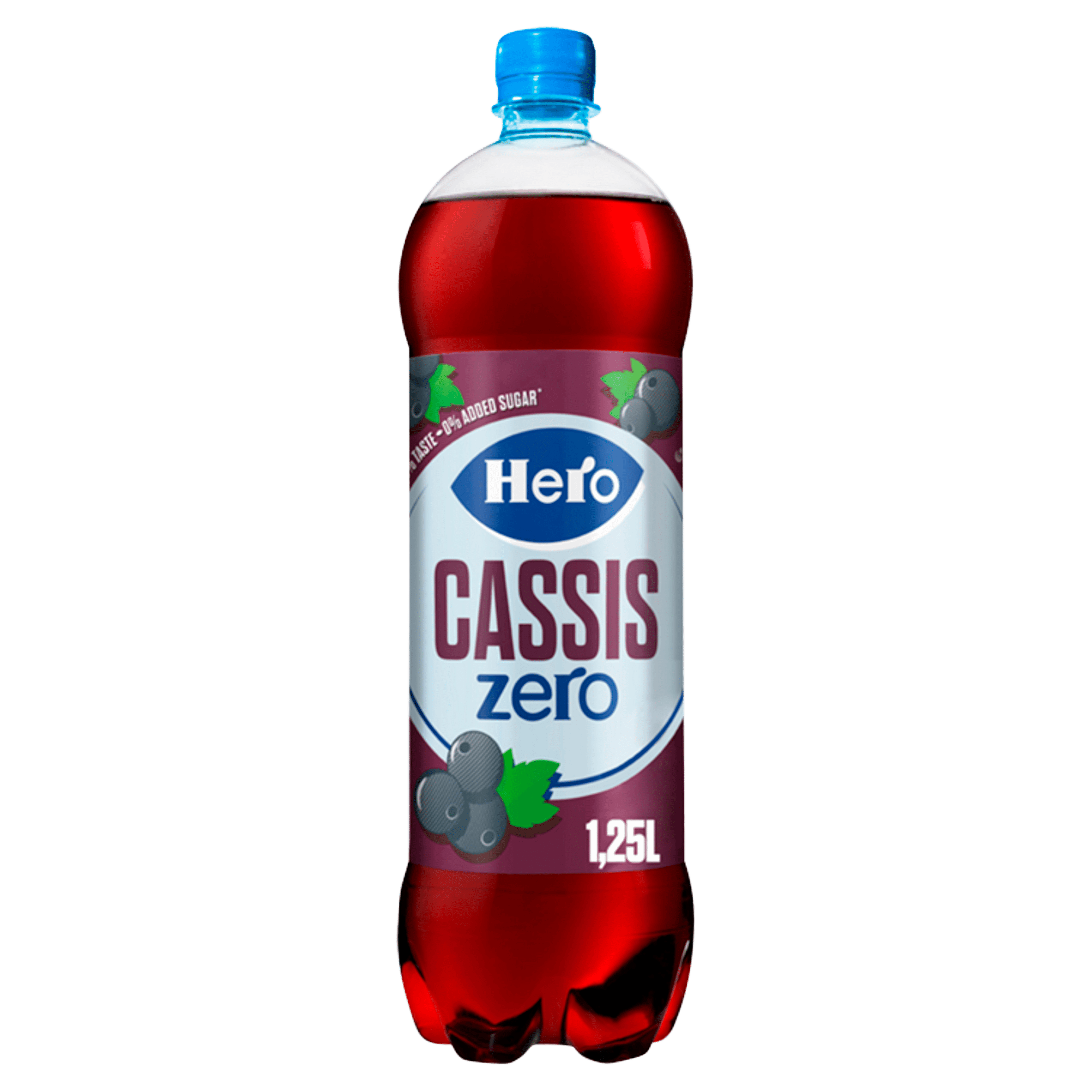 Hero Cassis zero Per Fles 1250 ml
