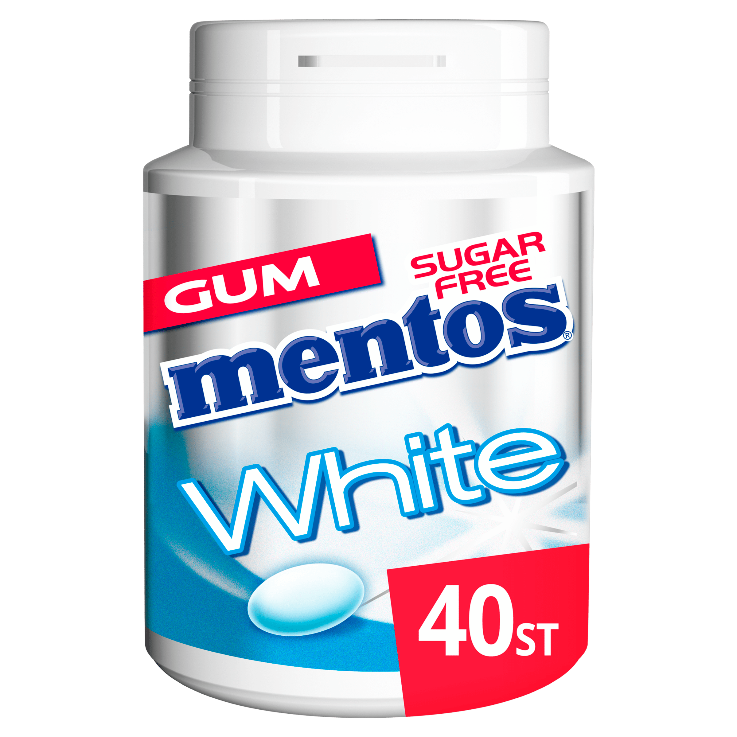 Mentos Gum White Sweet Mint Per Pot 60 g