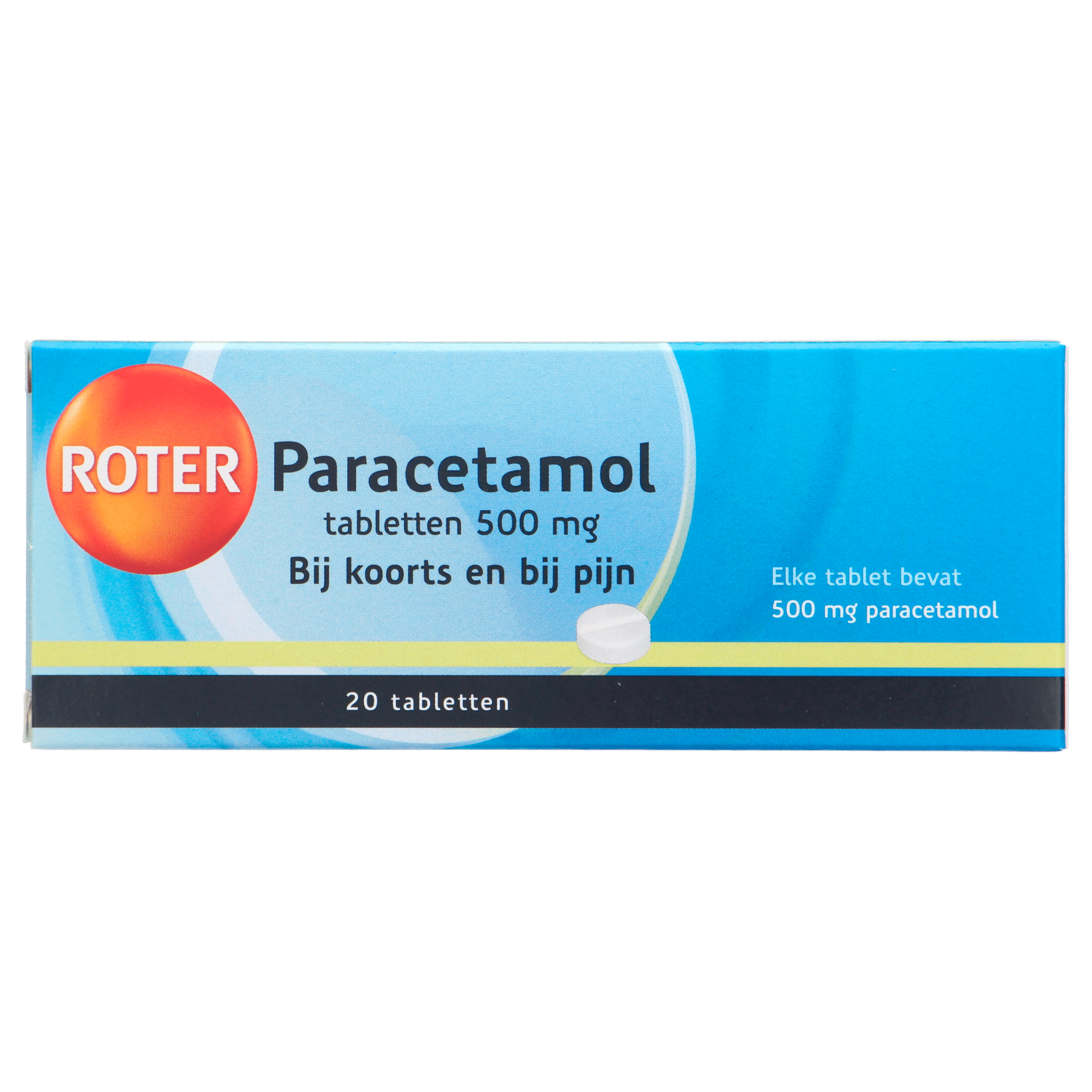 Roter Paracetamol 500mg tabletten Per Doos 20 st