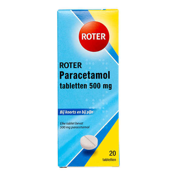 Roter Paracetamol 500mg tabletten Per Doos 20 st