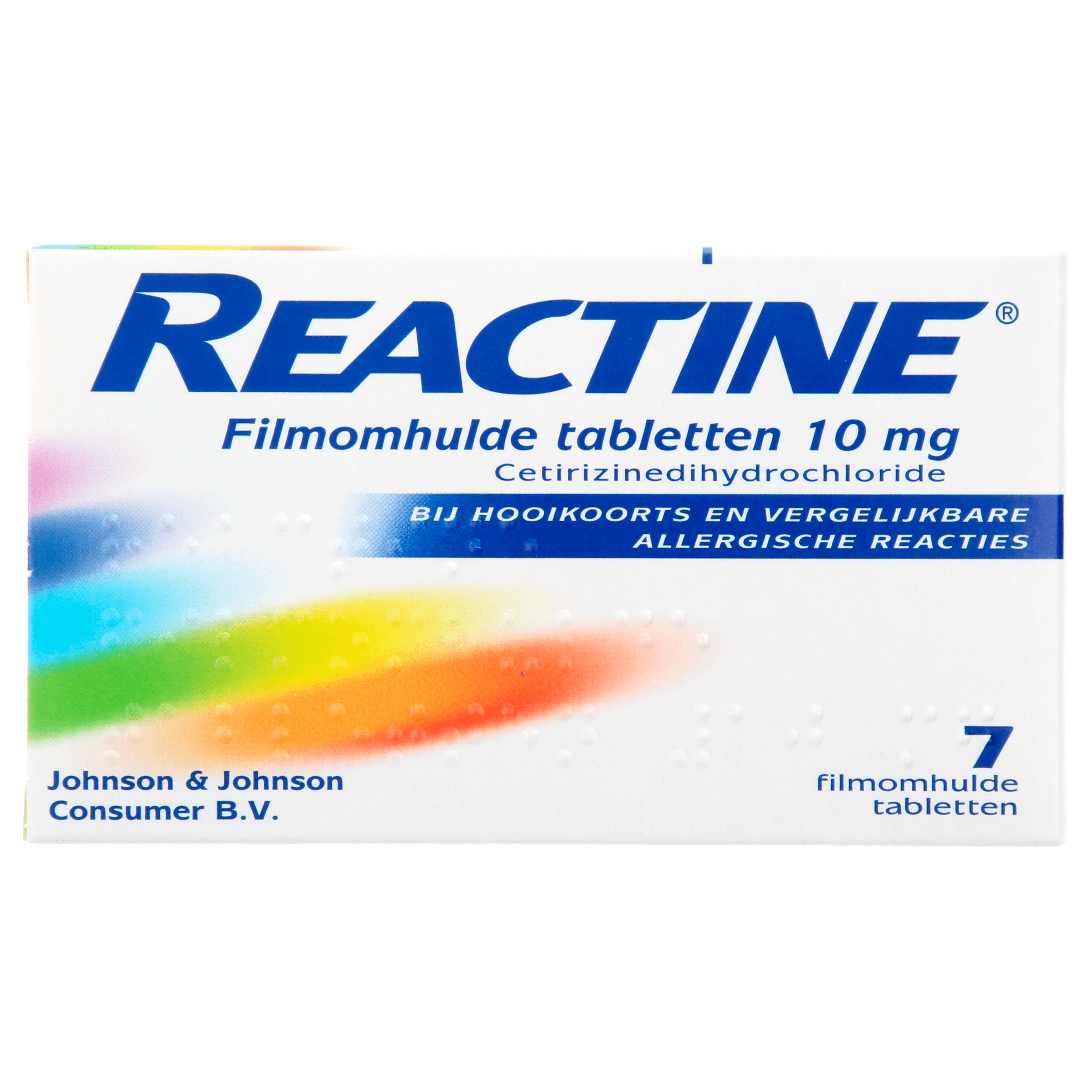 Reactine Hooikoorts & allergenen 10mg tablet Per Doos 7 st