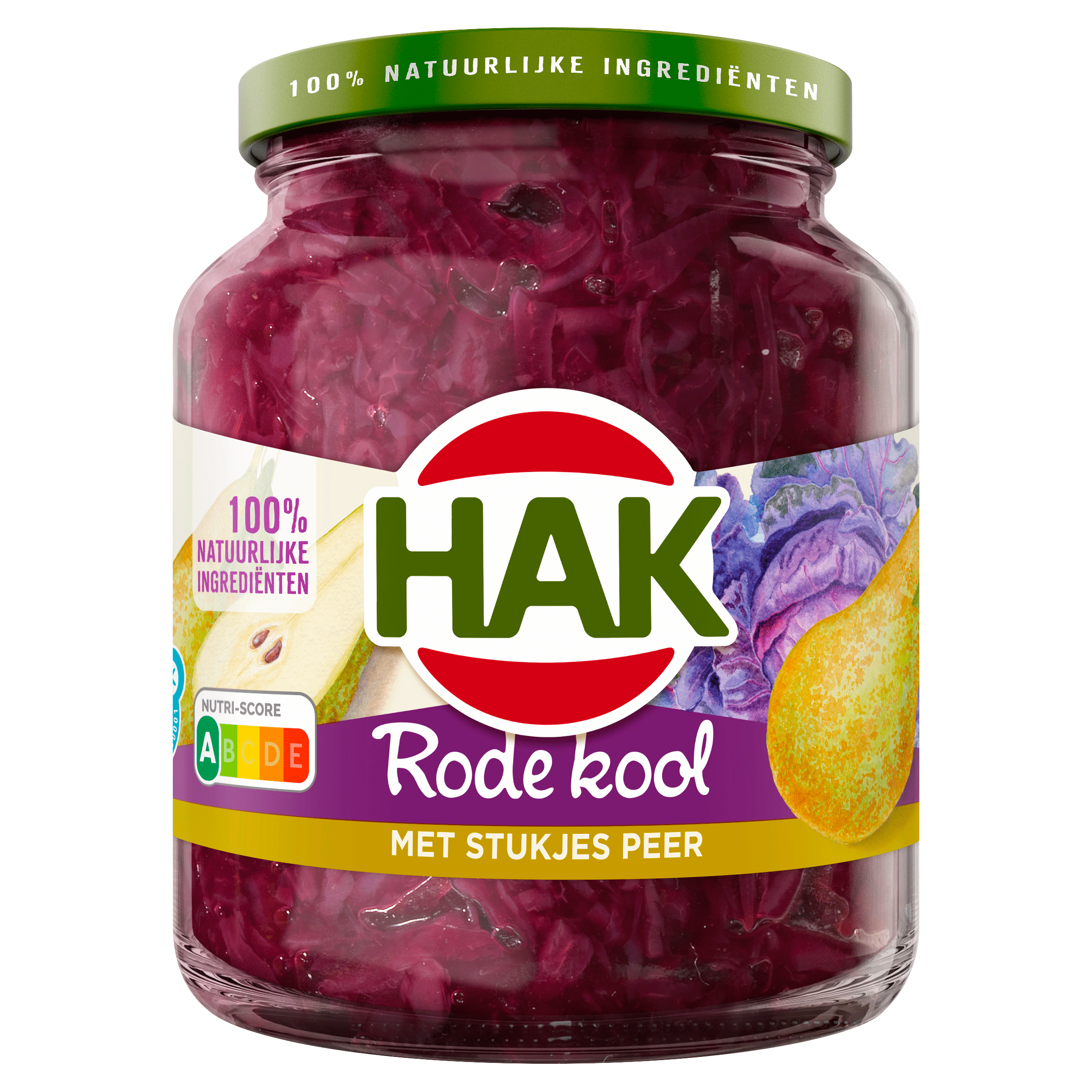 Hak Rode kool met stukjes peer Per Pot 355 g