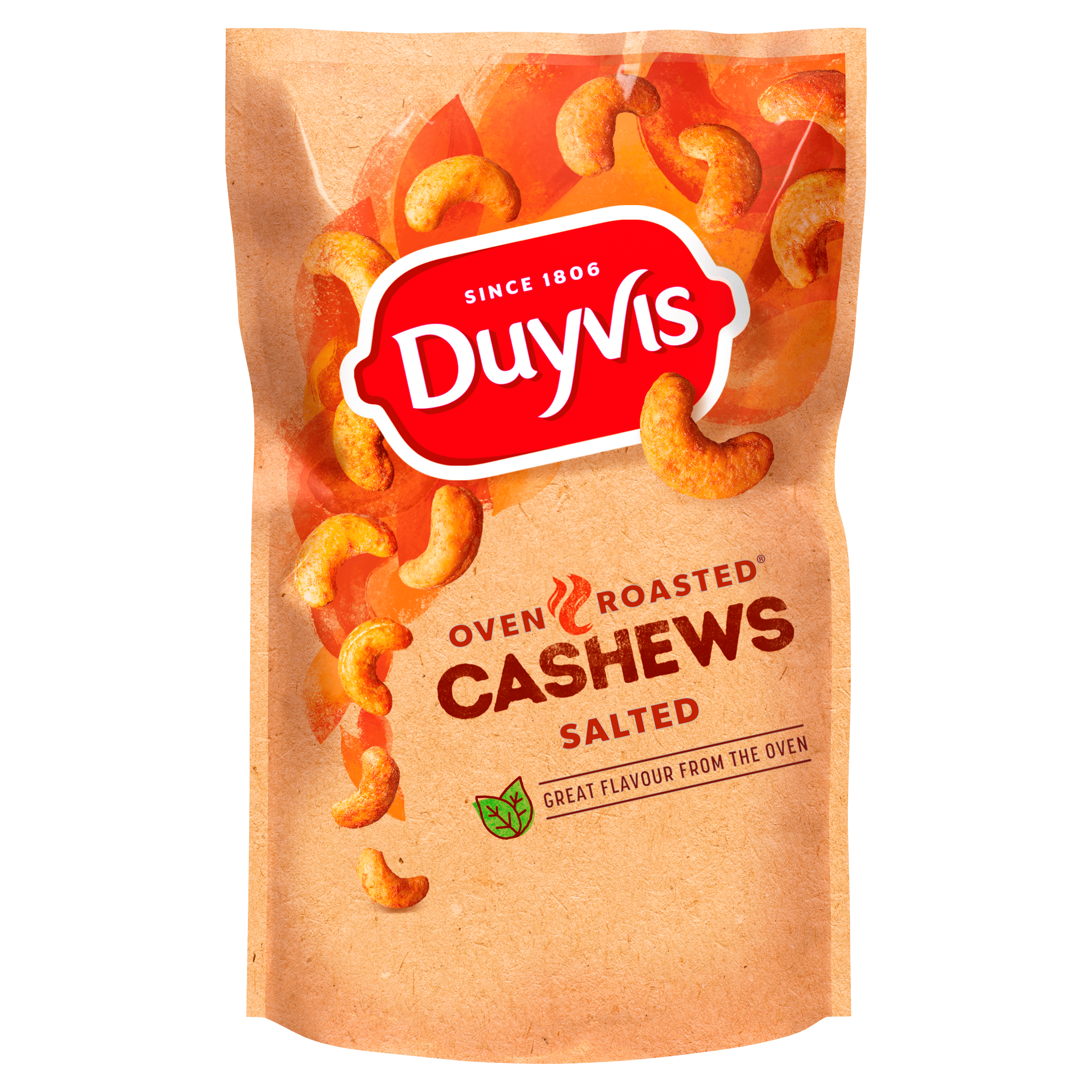 Duyvis Oven roasted gezouten cashews Per Zak 125 g