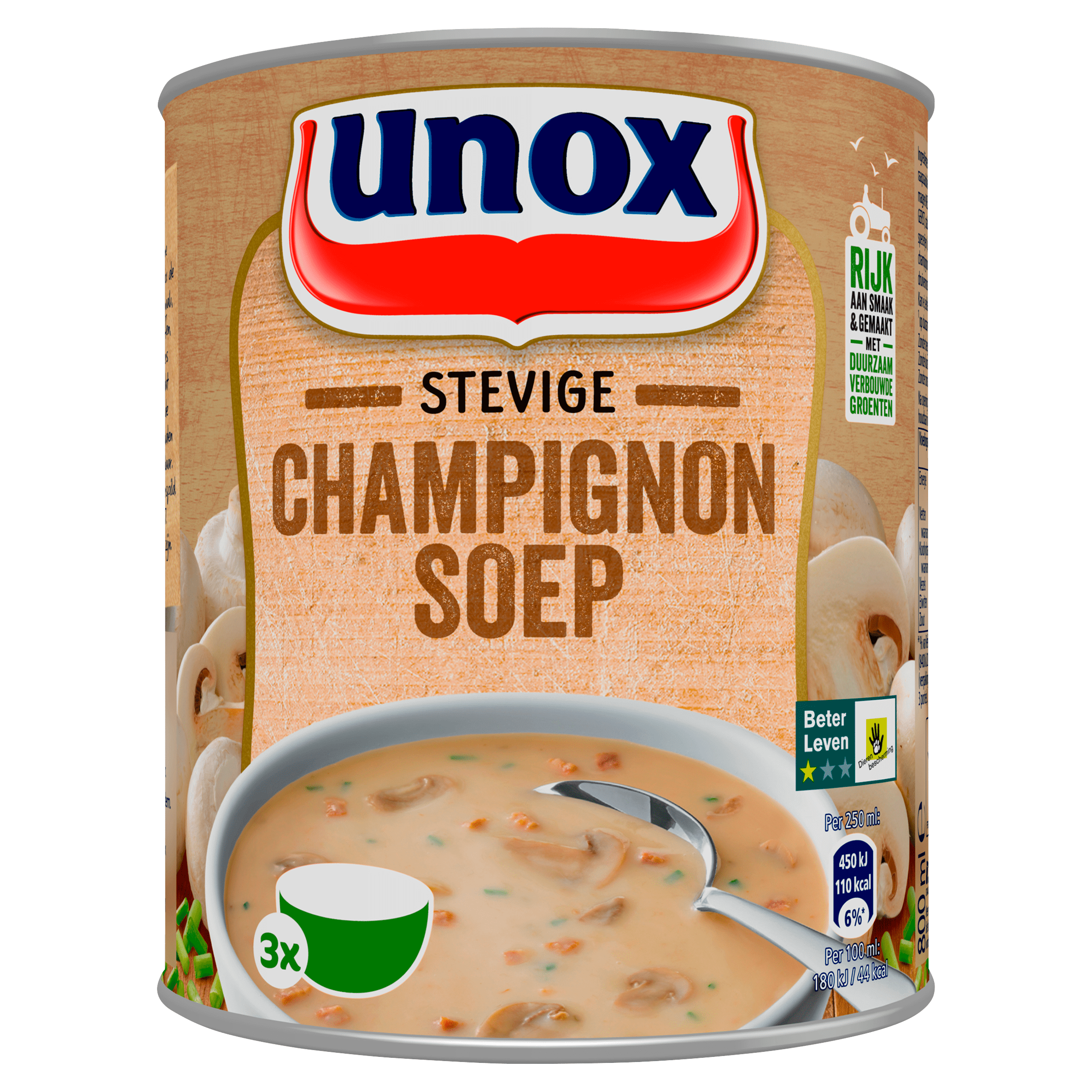 Unox Soep in Blik Champignonsoep Per Blik 800 ml