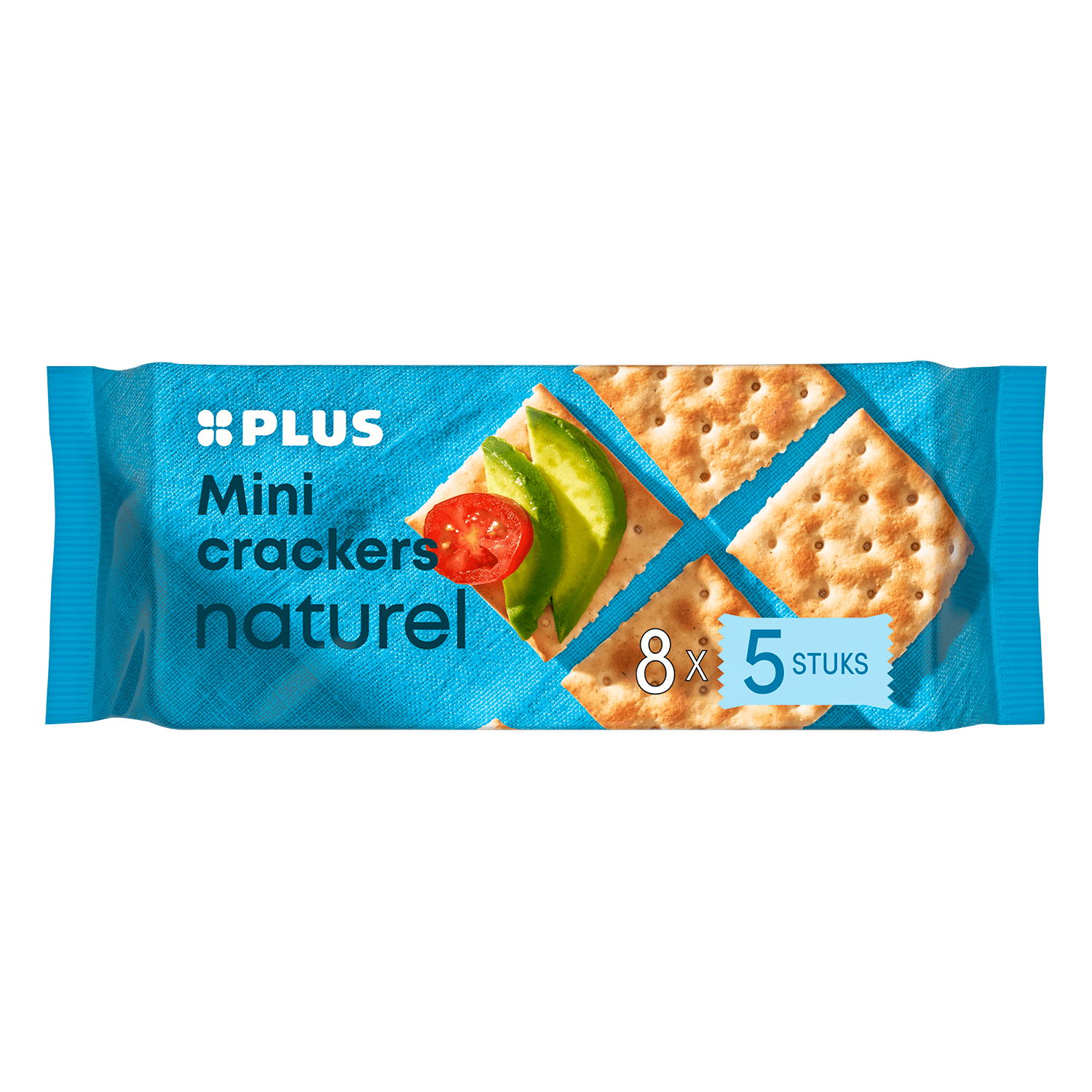 PLUS Mini crackers naturel Per Wikkel 250 g